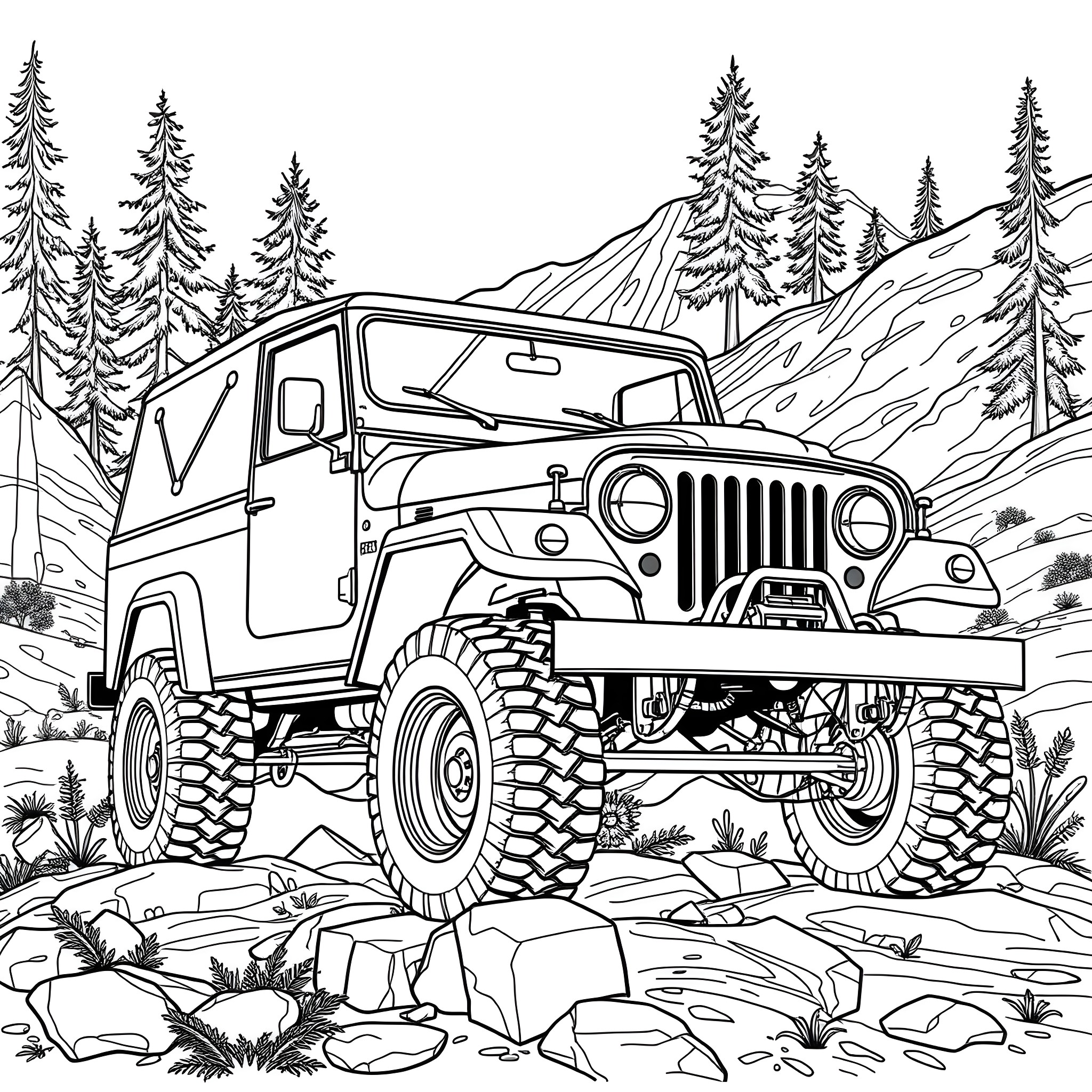 Best 4x4 Coloring Pages (Free Printable PDF)