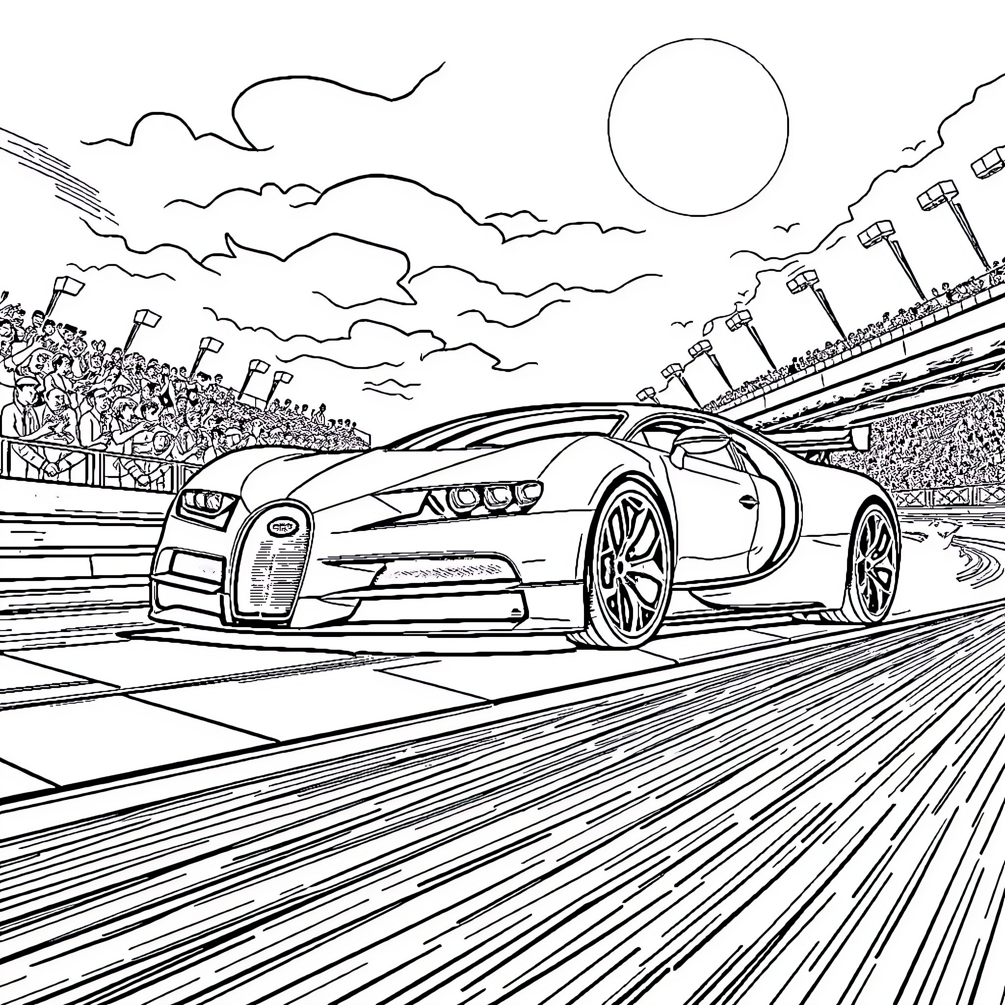 Best Bugatti Coloring Pages (Free Printable PDF)
