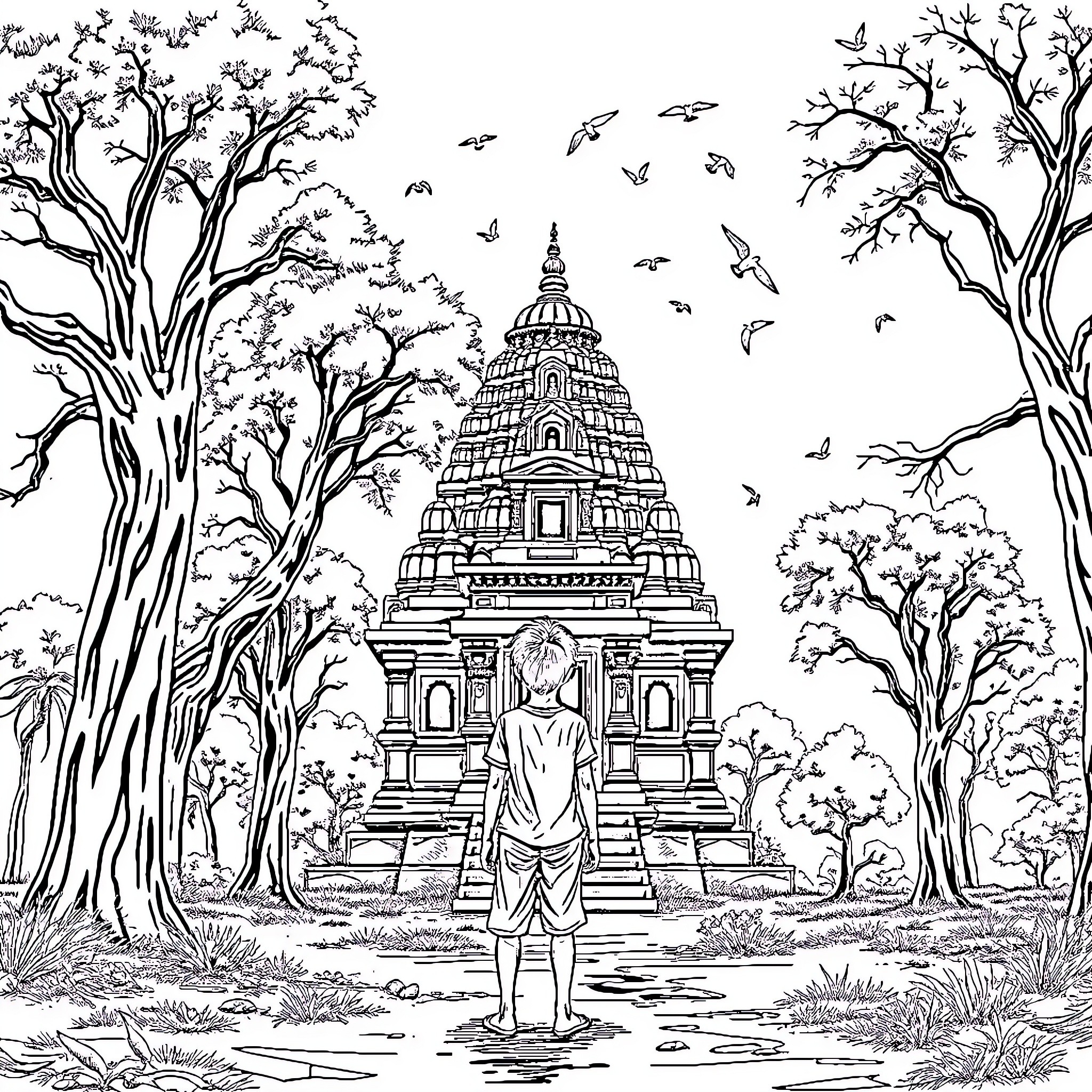 Best Temple Coloring Pages (Free Printable PDF)