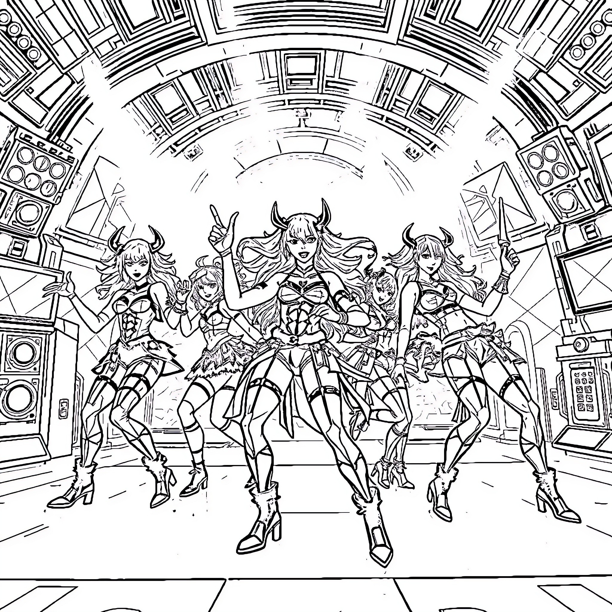 Best Huntrix Coloring Pages (Free Printable PDF)