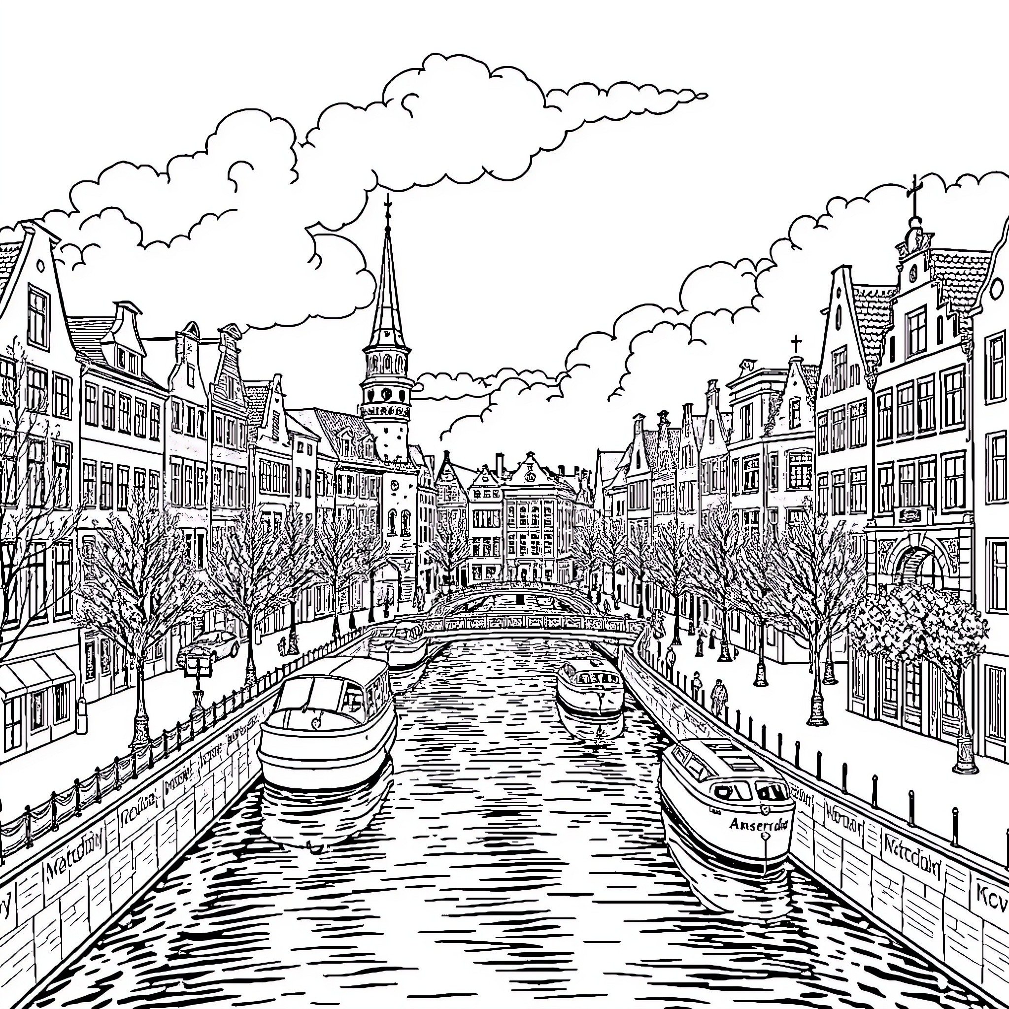 4 Best Amsterdam Coloring Pages (Free Printable PDFs)