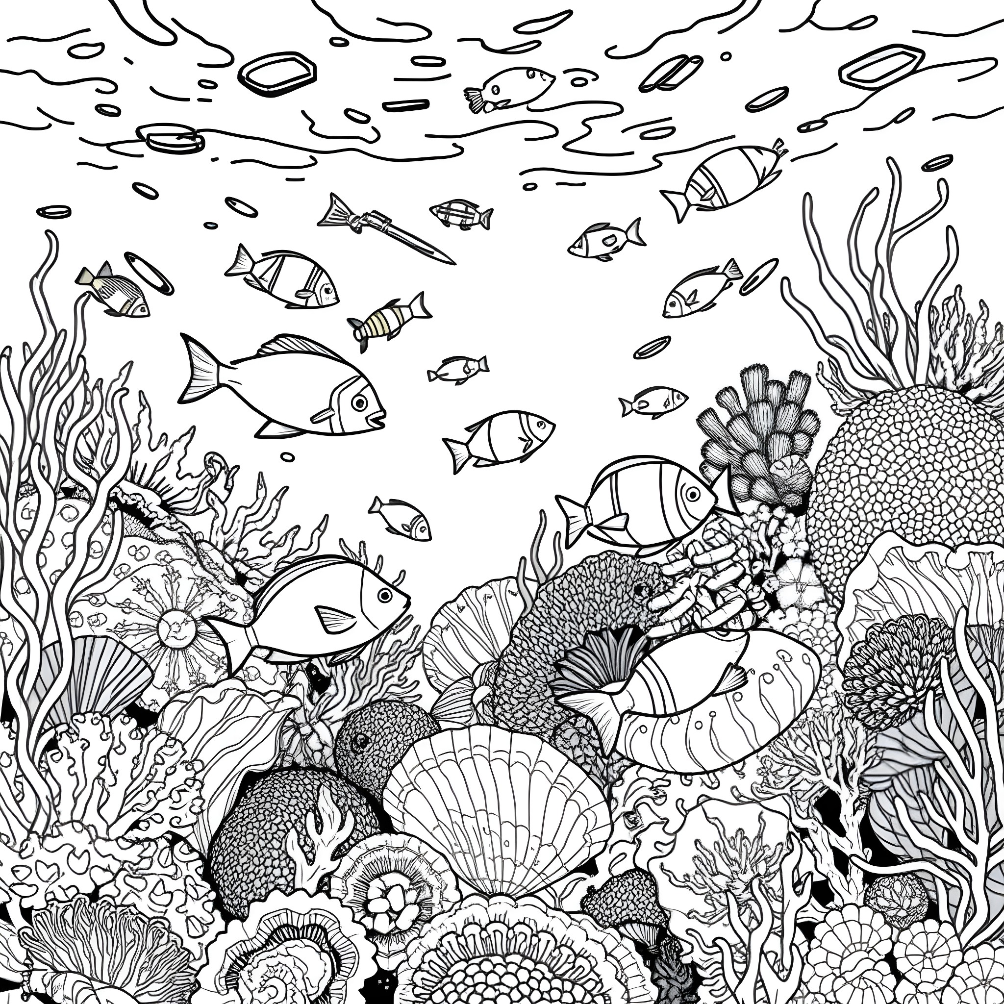 Best Tropical Fish Coloring Pages (Free Printable PDF)