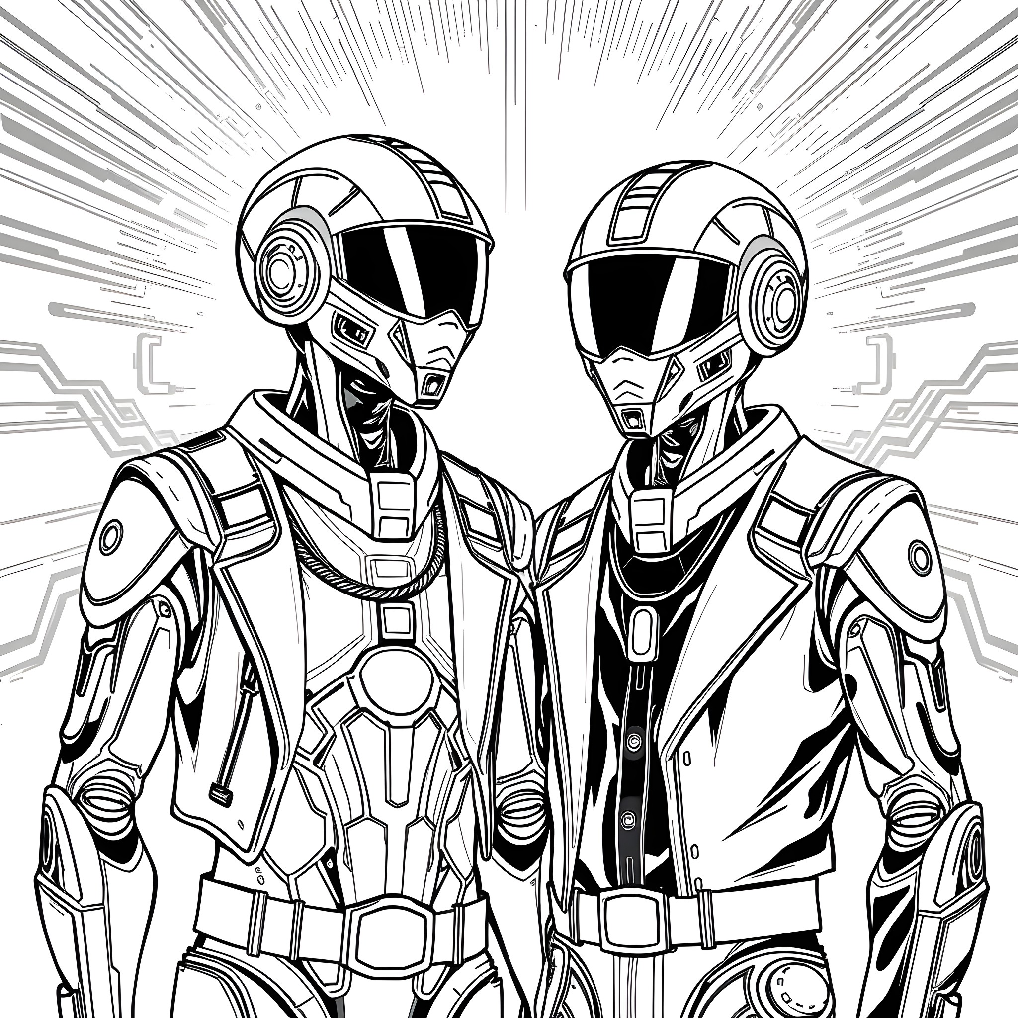 Best Daft Punk Coloring Pages (Free Printable PDF)