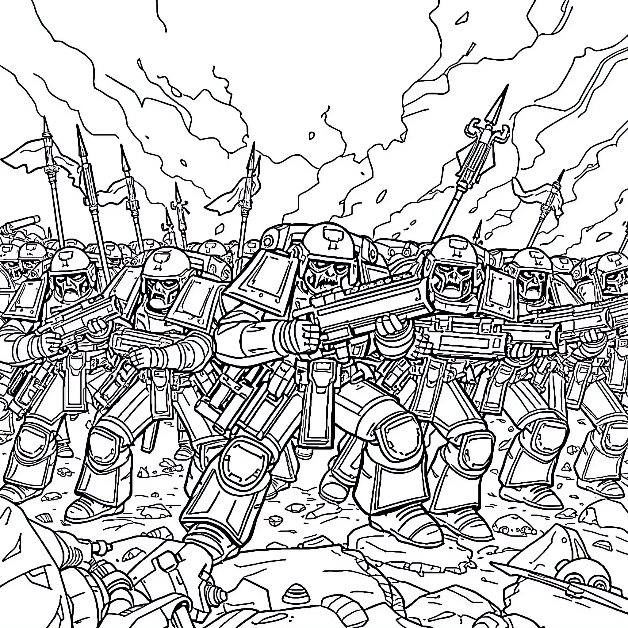 Best Space Marine Coloring Pages (Free Printable PDF)