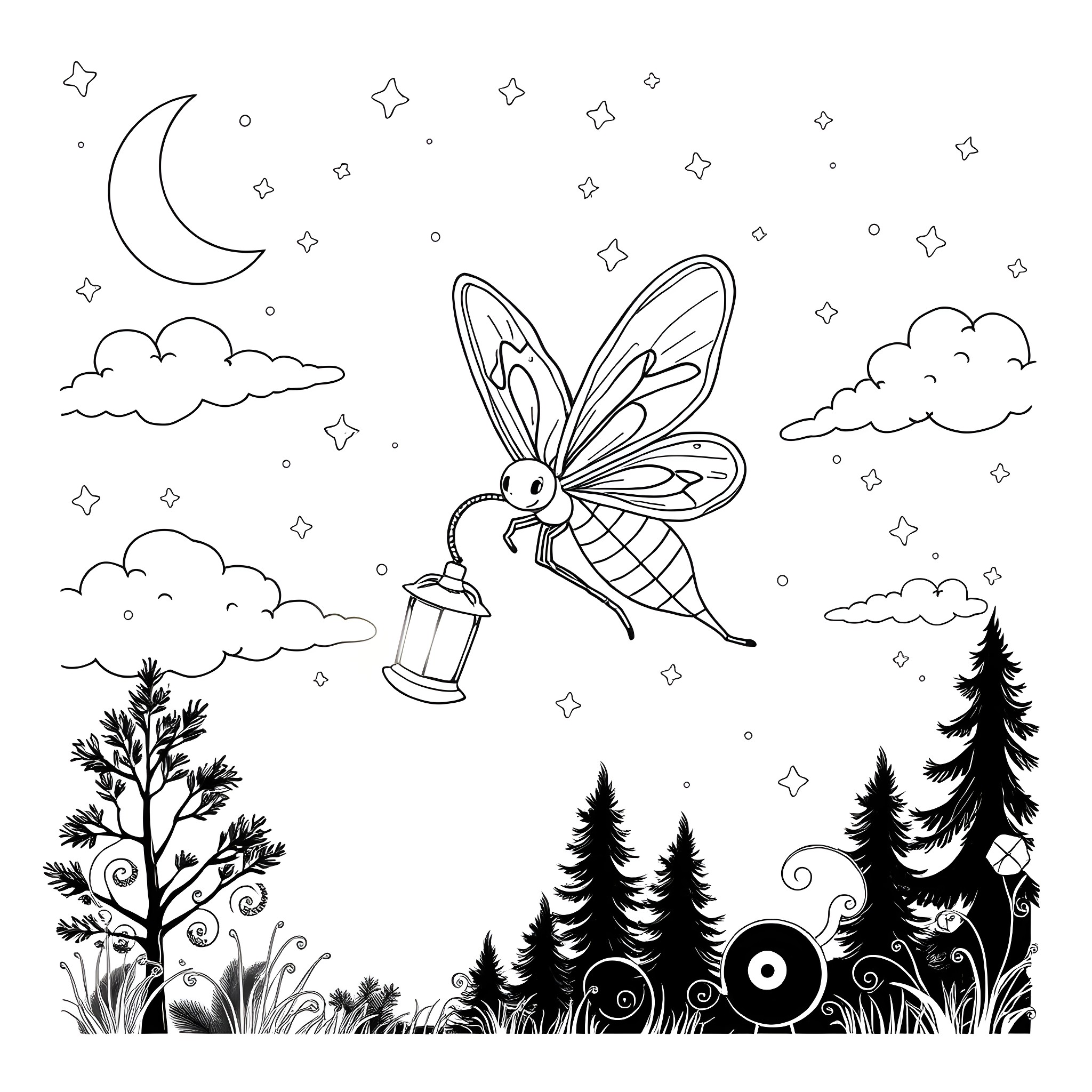 Best Firefly Coloring Pages (Free Printable PDF)