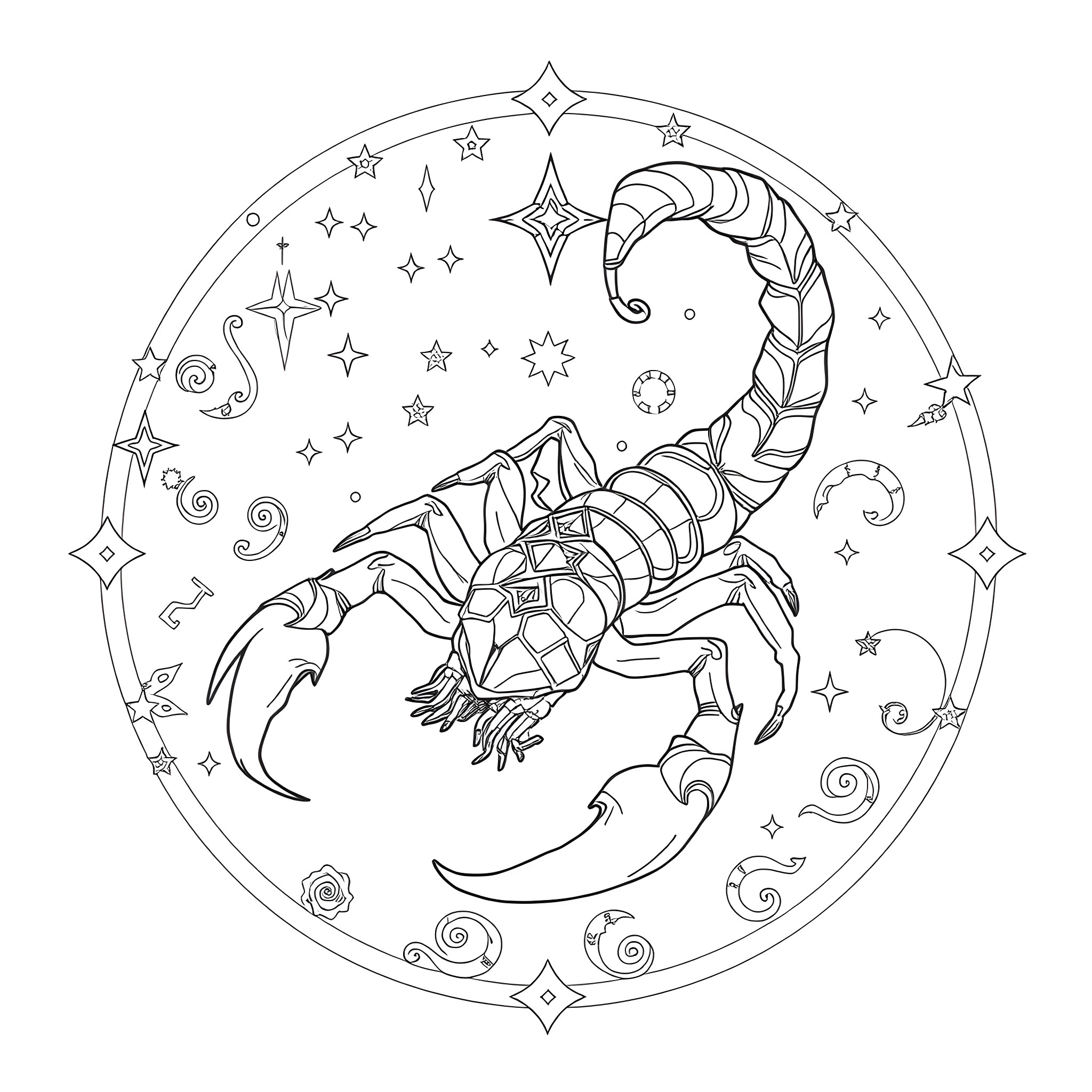 Best Scorpio Coloring Pages (Free Printable PDF)