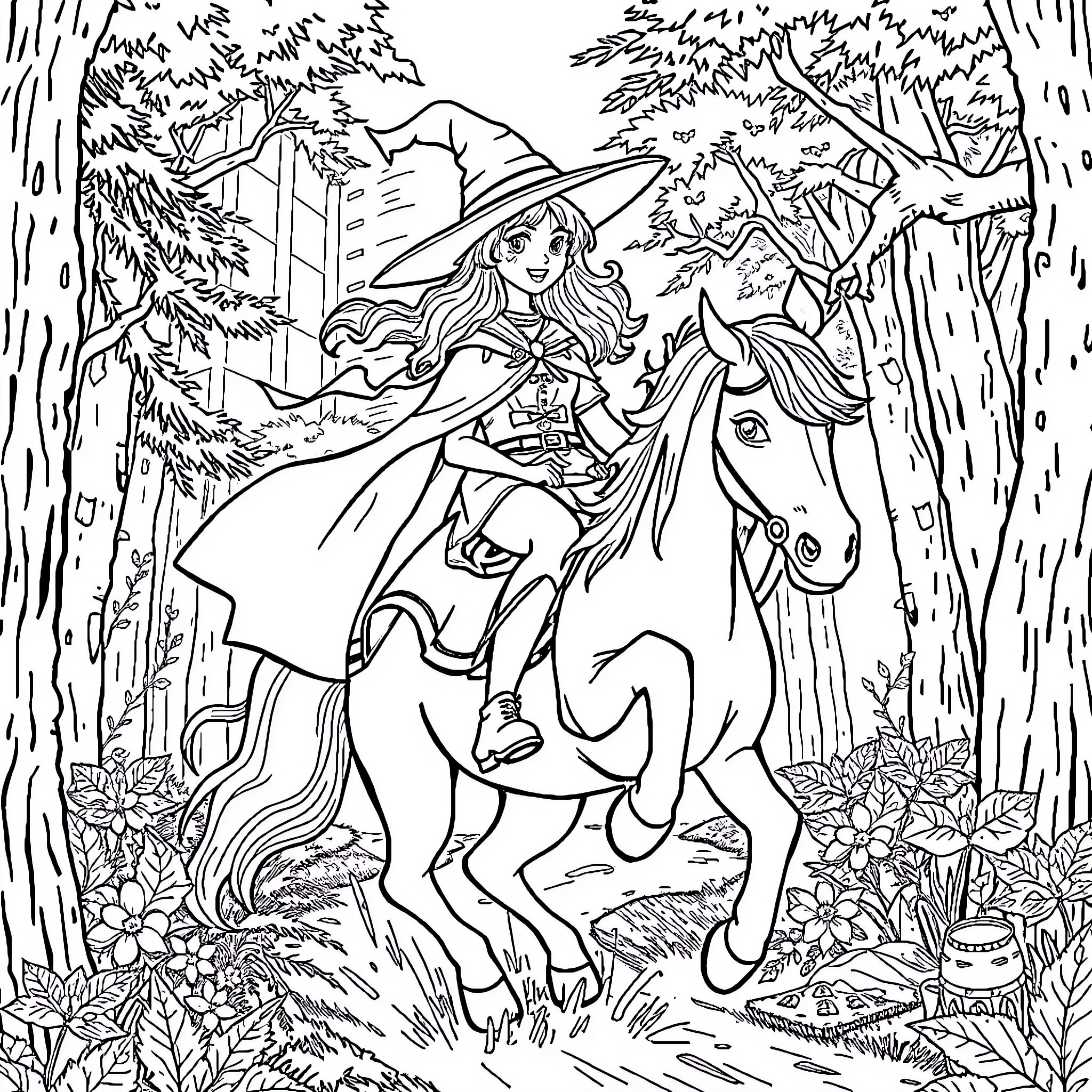 140 Best Witch Coloring Pages (Free Printable PDFs)