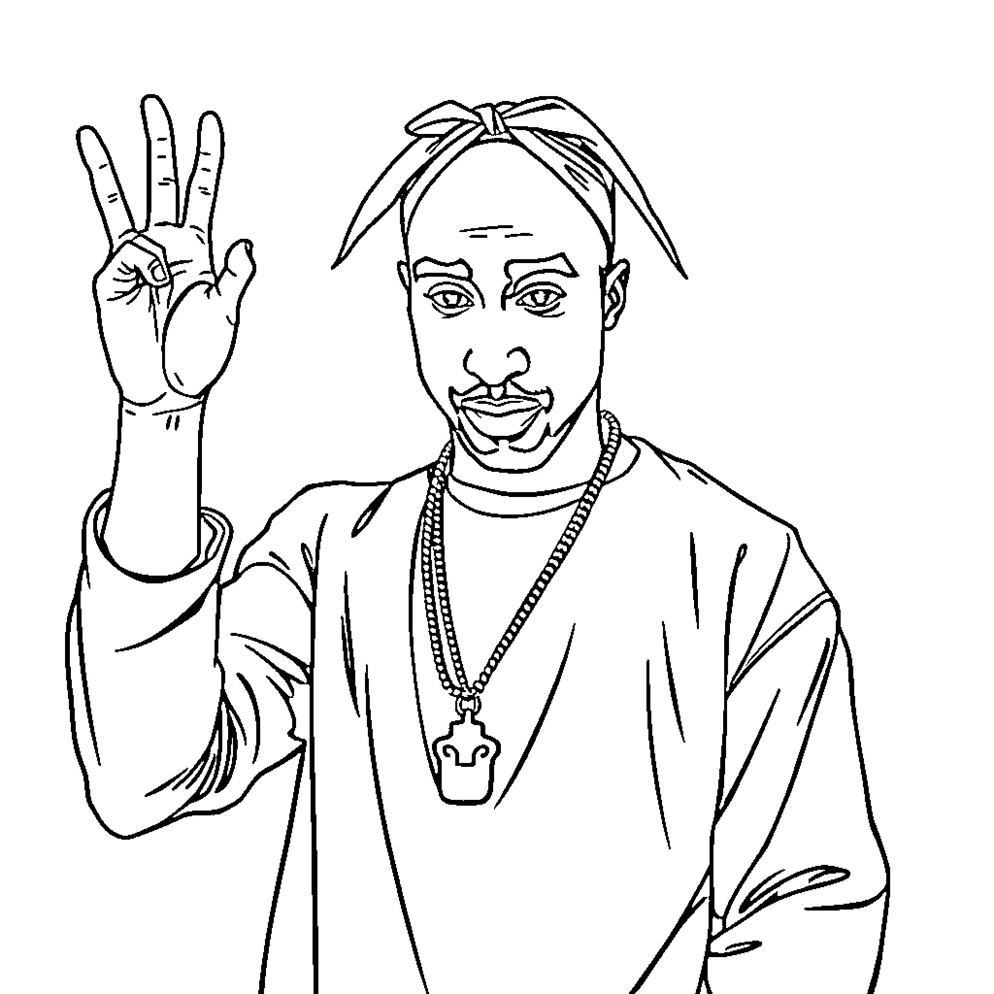 Best Tupac Coloring Pages (Free Printable PDF)