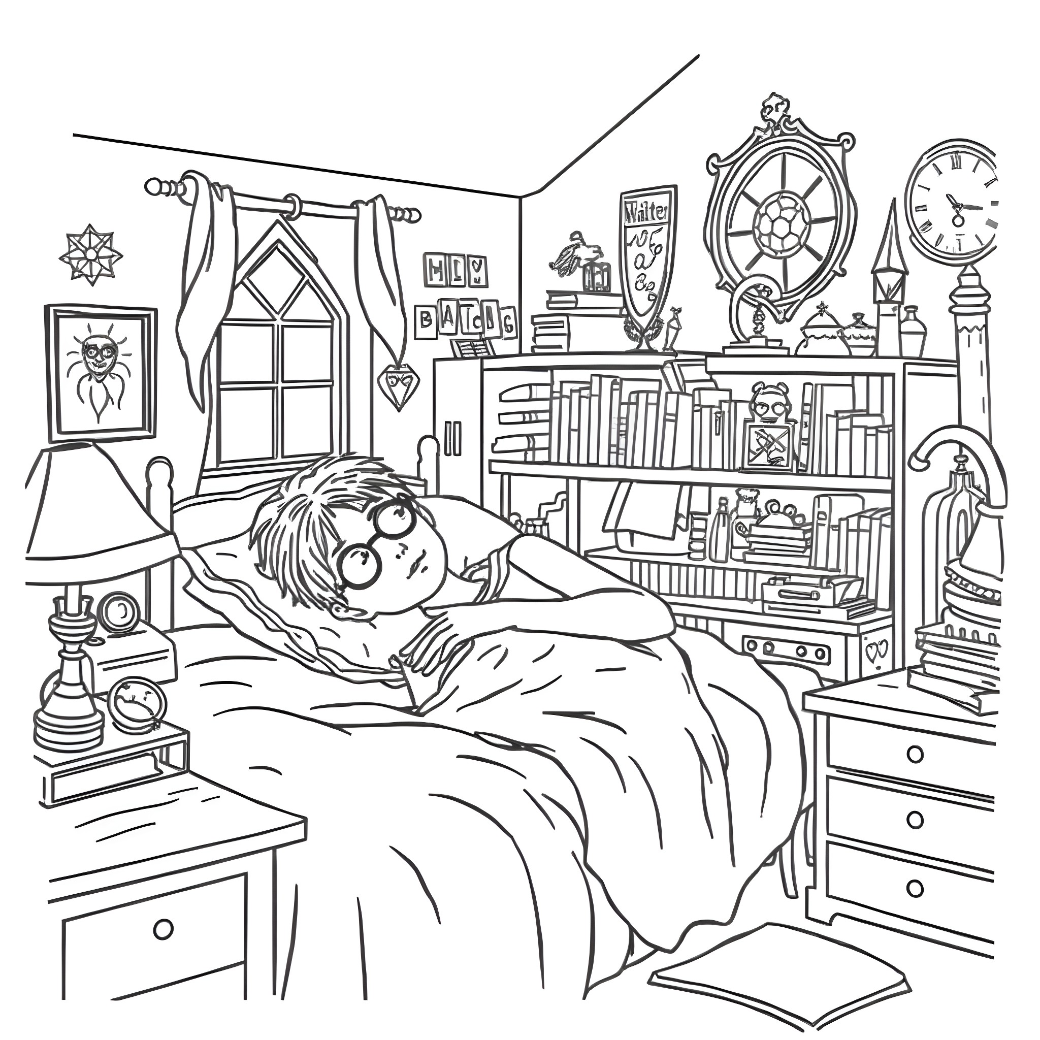 641 Best Harry Potter Coloring Pages (Free Printable PDFs)
