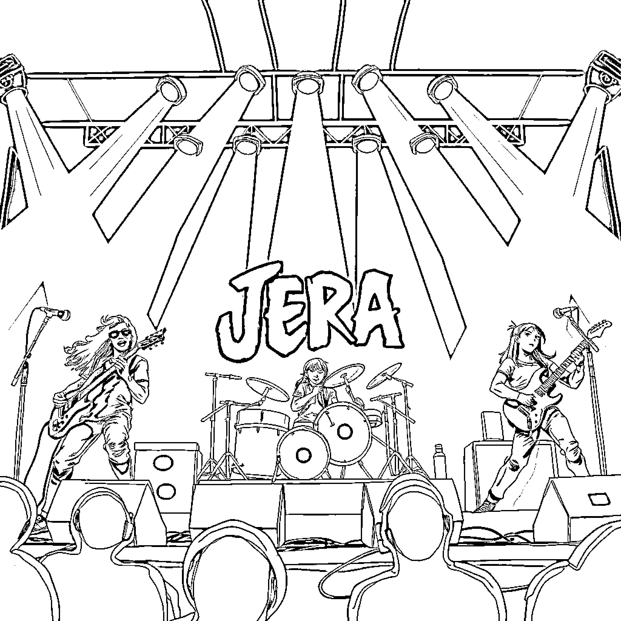 Best Rock Band Coloring Pages (Free Printable PDF)