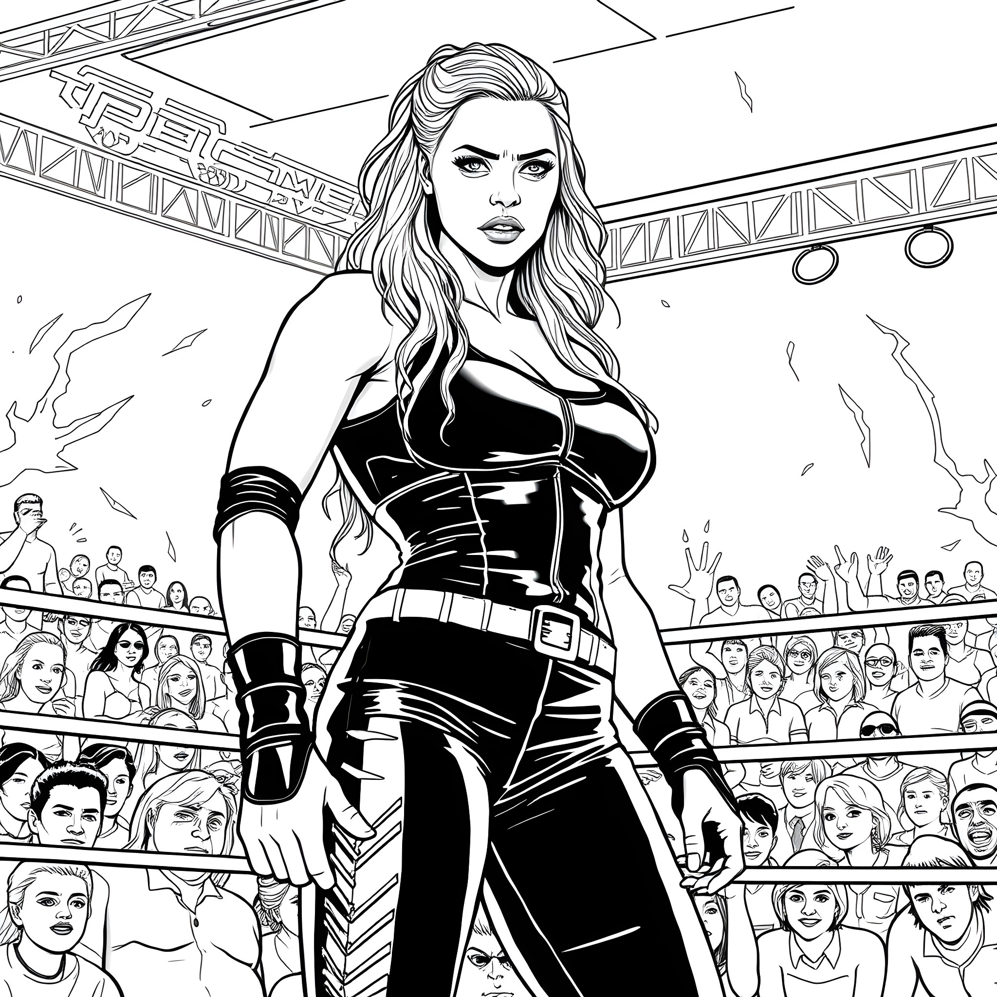 Best Rhea Ripley Coloring Pages (Free Printable PDF)