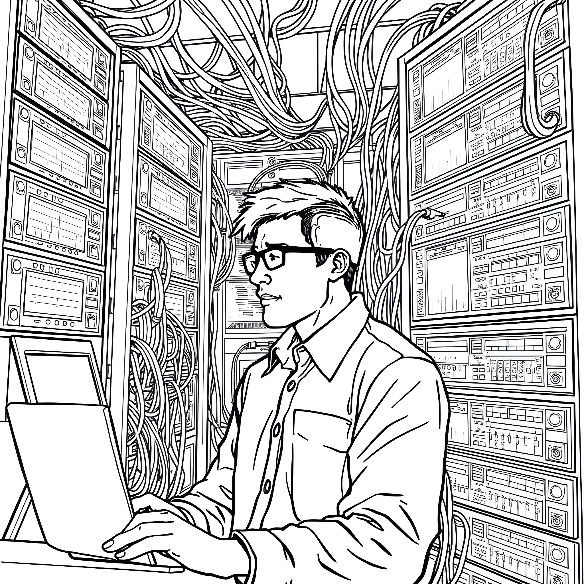 2 Best IT Guy Coloring Pages (Free Printable PDFs)