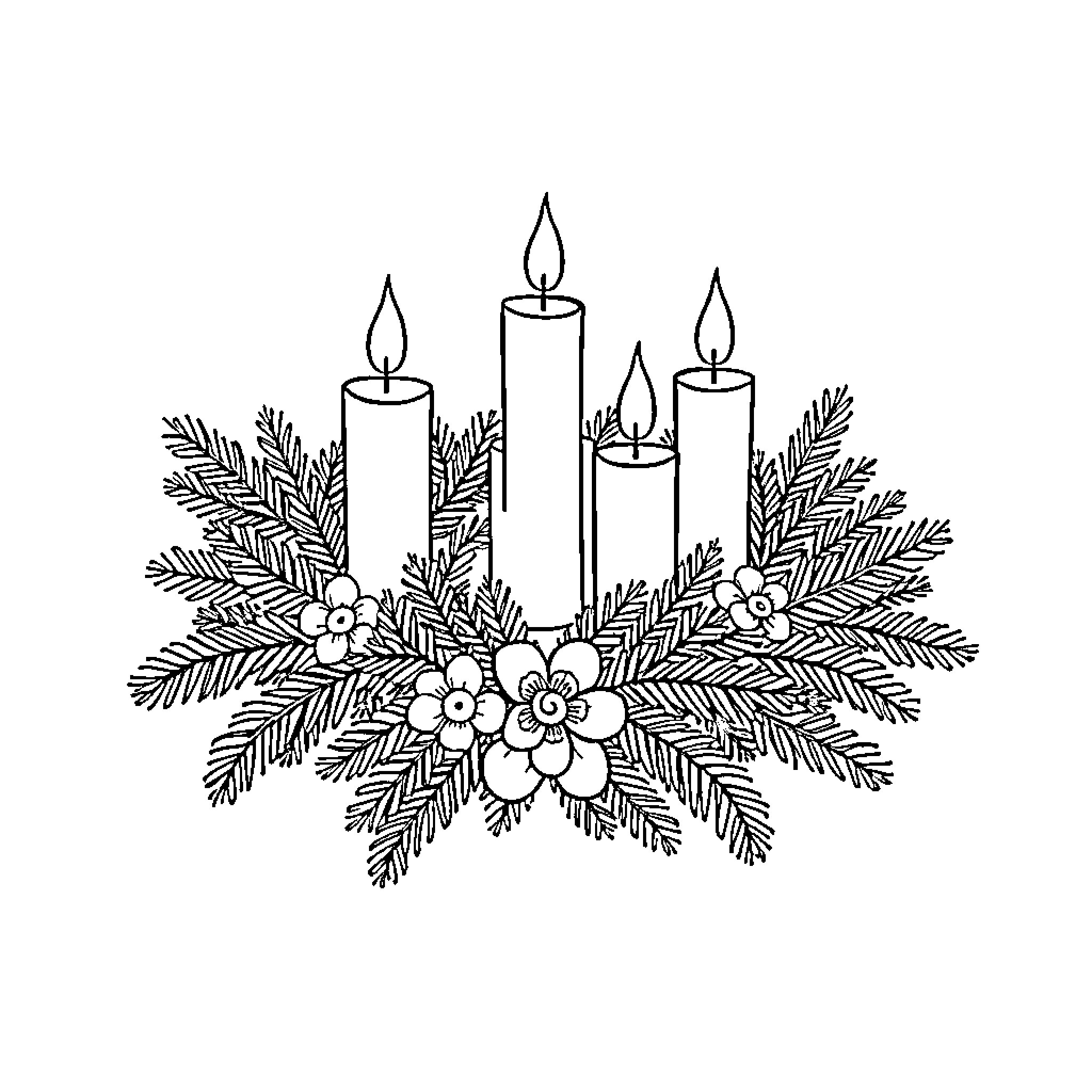 Best Advent Wreath Coloring Pages (Free Printable PDF)