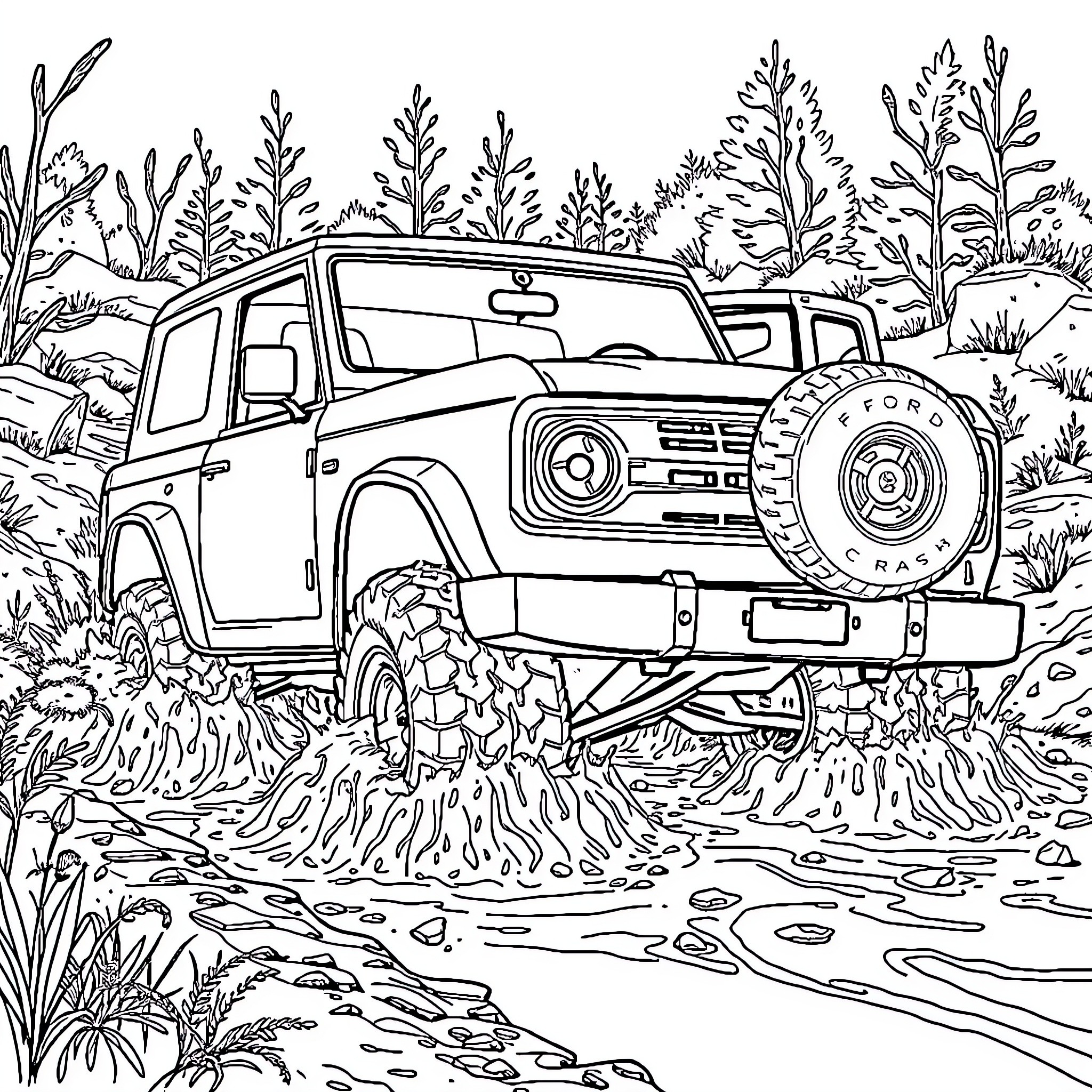 11 Best Ford Bronco Coloring Pages (Free Printable PDFs)
