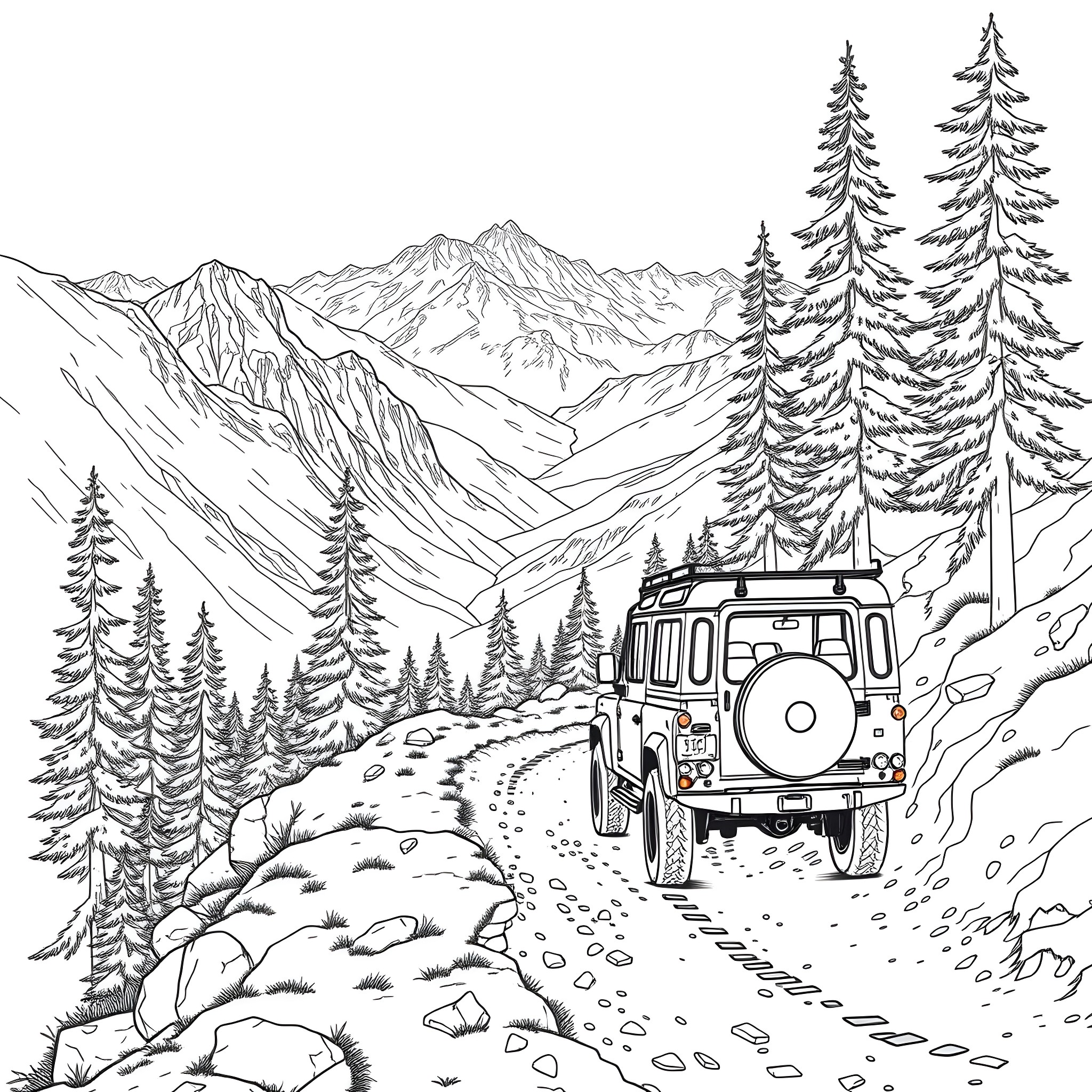 Best Land Rover Coloring Pages (Free Printable PDF)
