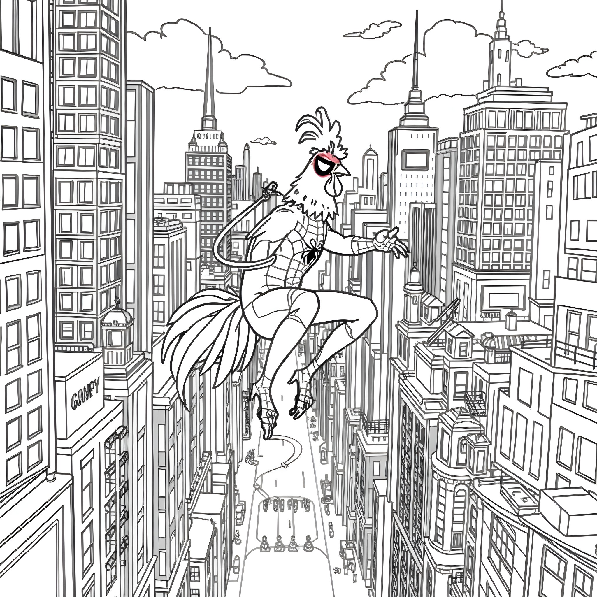 Best Chicken Jockey Coloring Pages (Free Printable PDF)