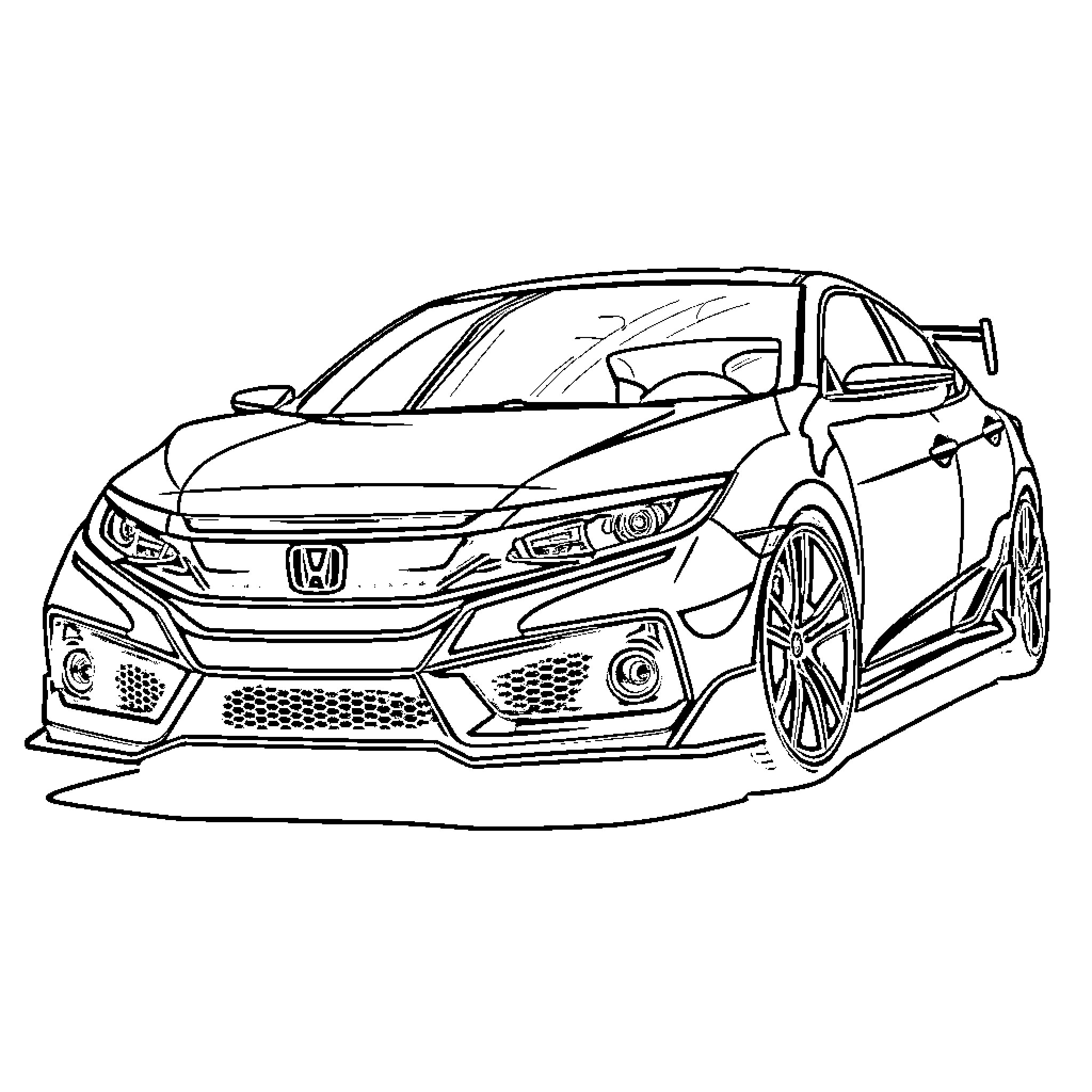 Best Honda Coloring Pages (Free Printable PDF)