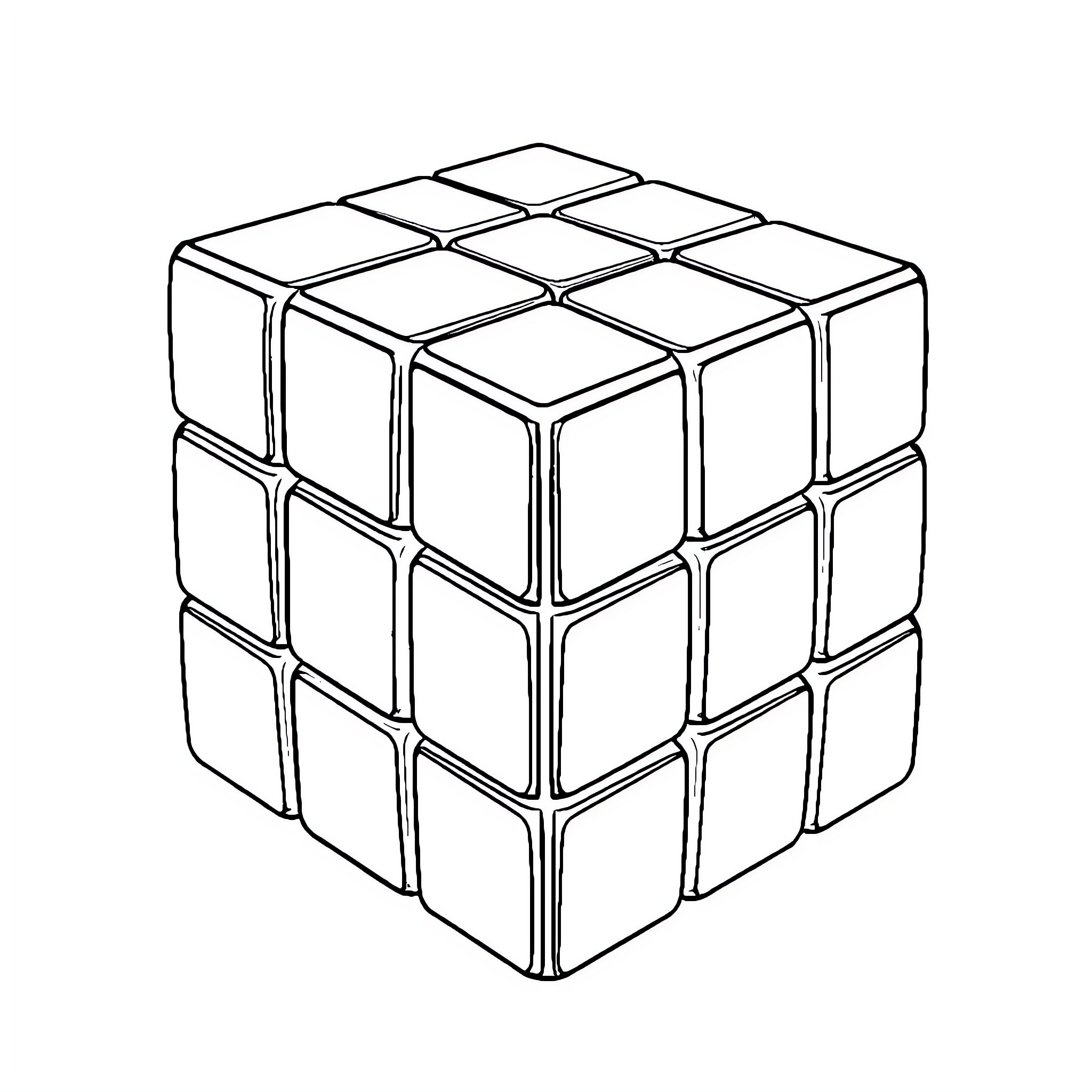 Best Rubik's Cube Coloring Pages (Free Printable PDF)
