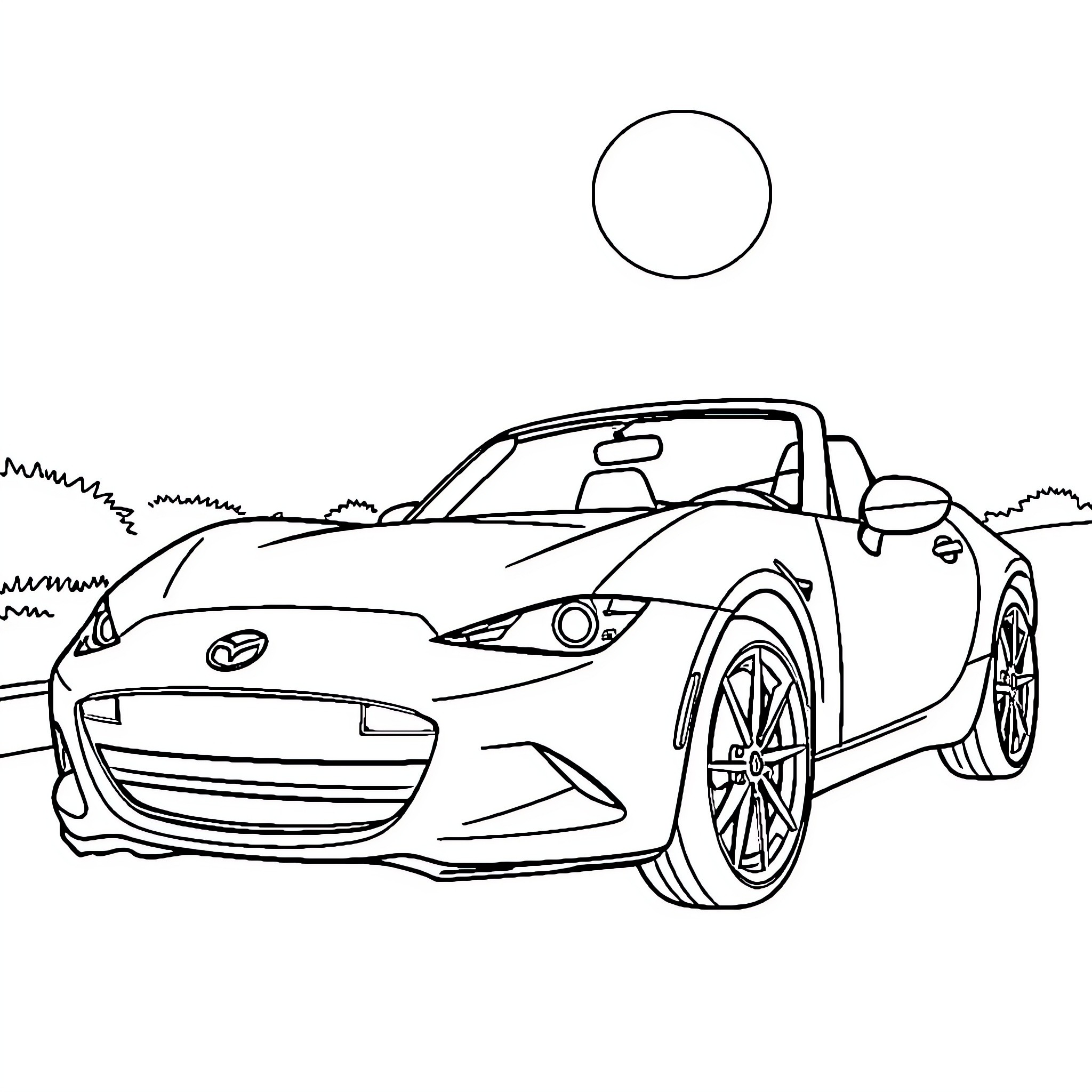 Best Mazda Miata Coloring Pages (Free Printable PDF)