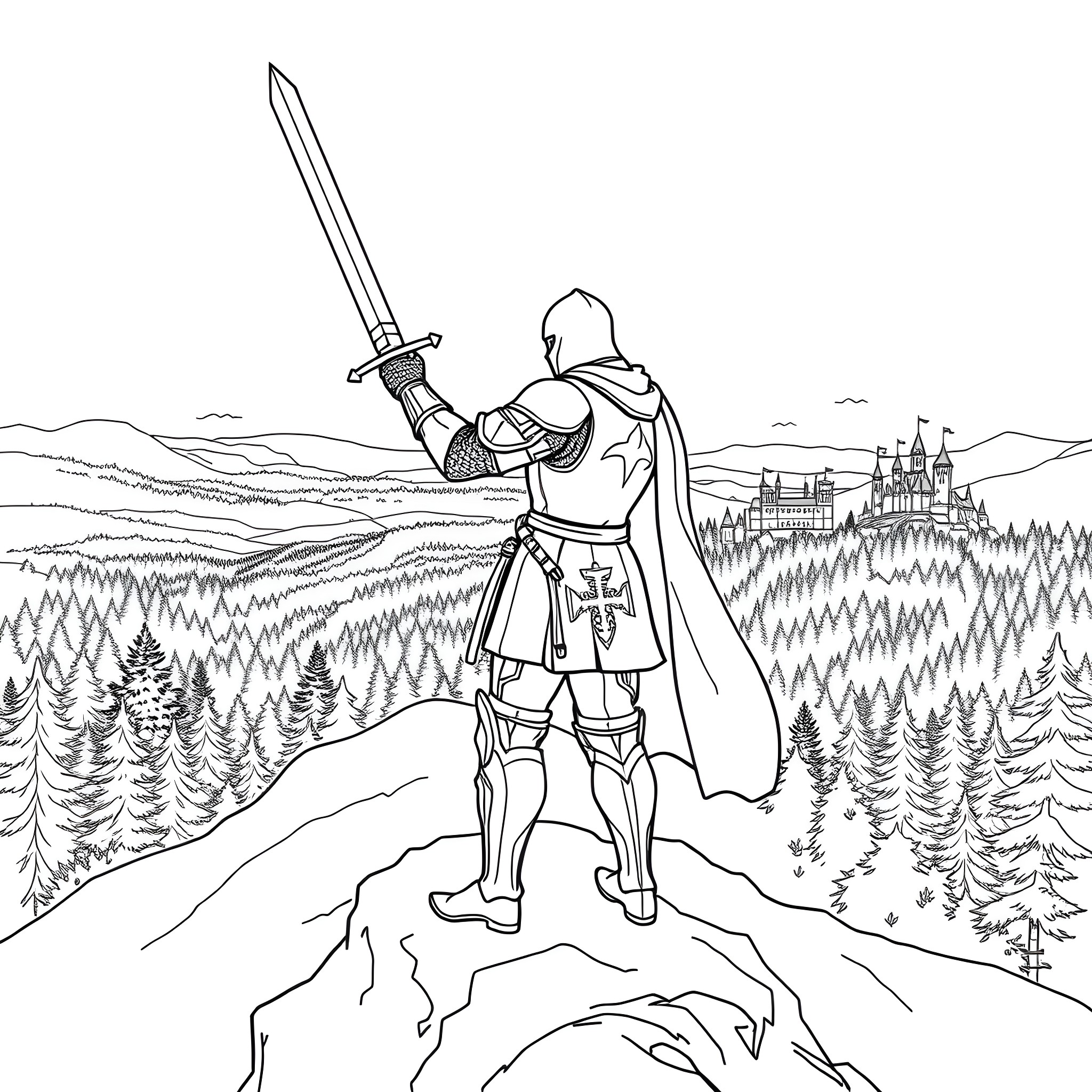 106 Best Knight Coloring Pages (Free Printable PDFs)