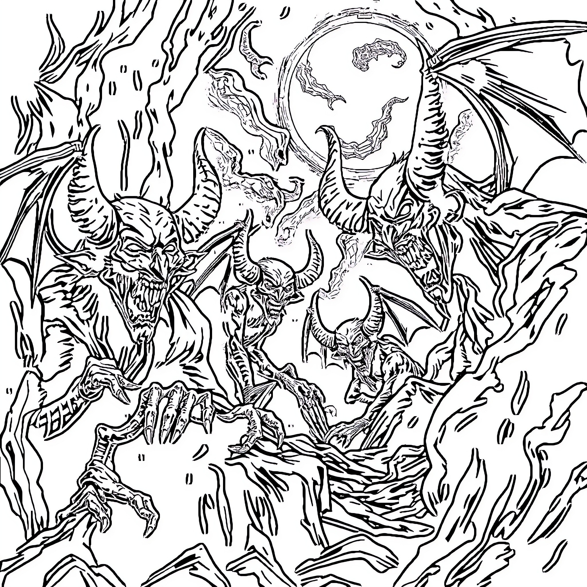Best Demon Coloring Pages (Free Printable PDF)