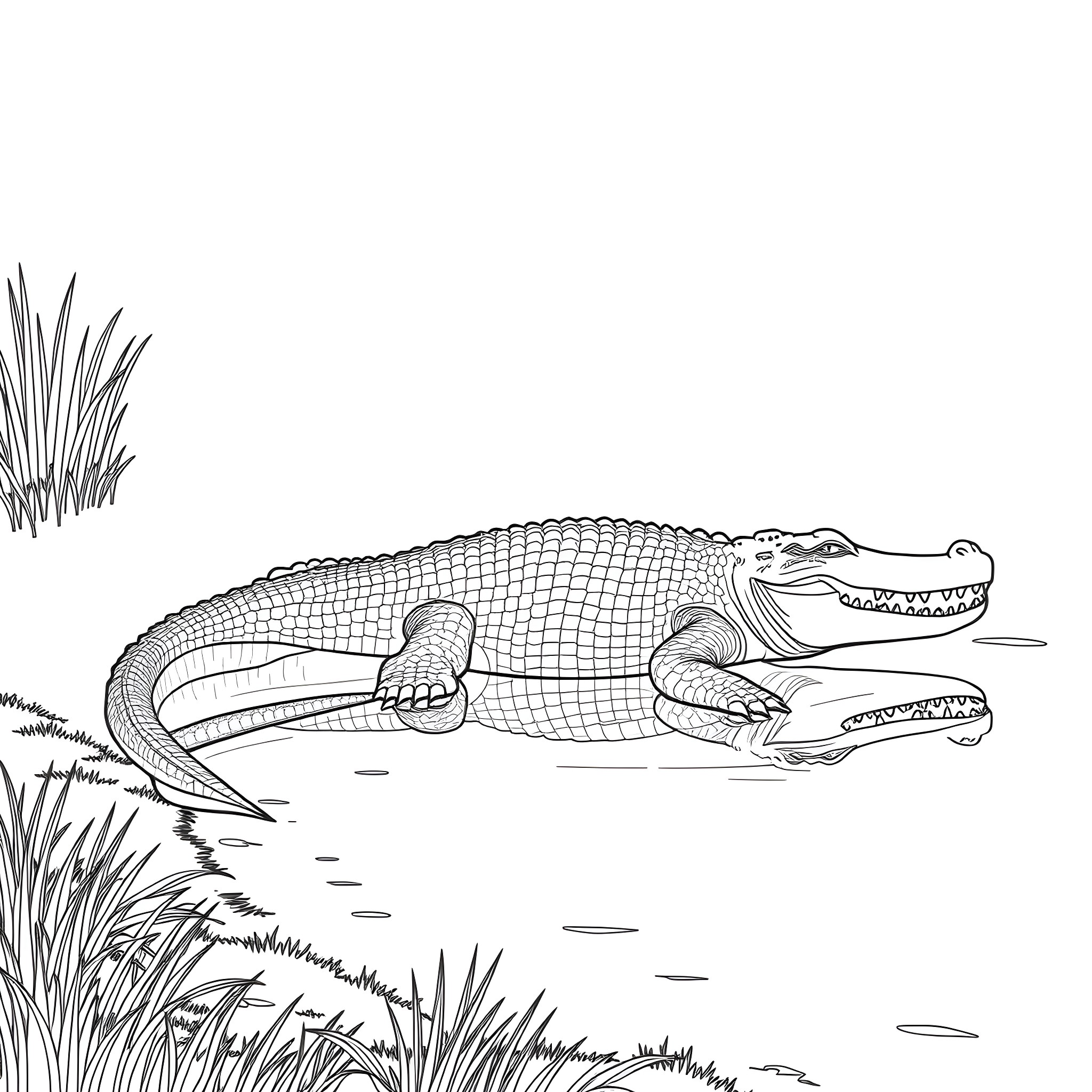 18 Best Crocodile Coloring Pages (Free Printable PDFs)