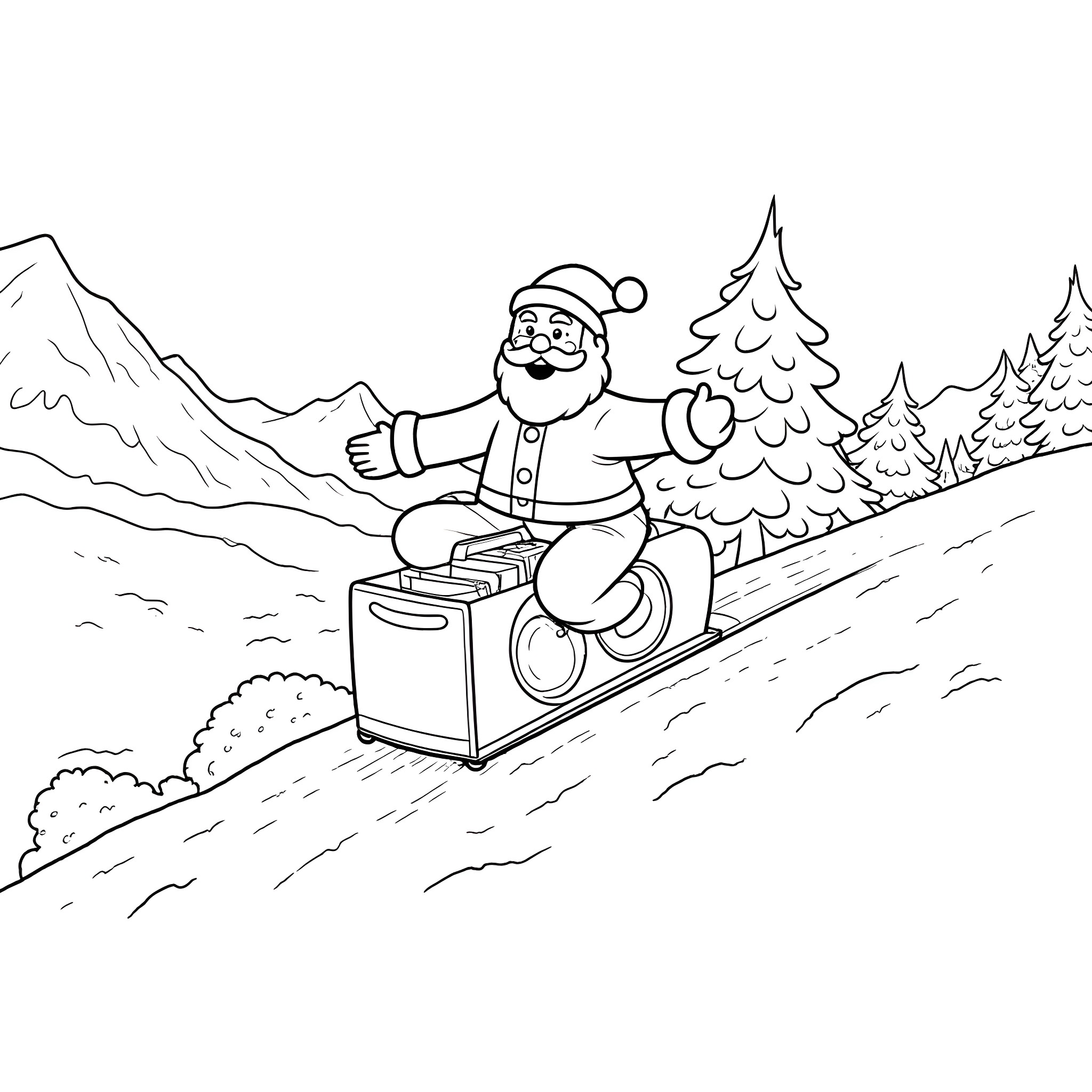 90 Best Santa Claus Coloring Pages (Free Printable PDFs)