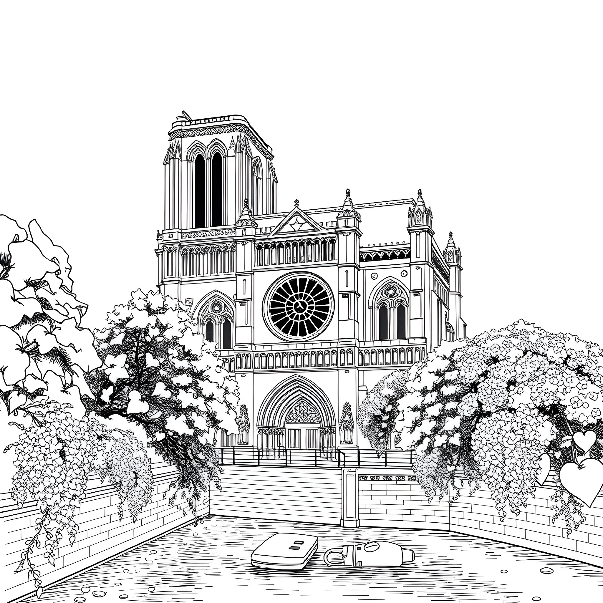 1 Best Notre-Dame Coloring Pages (Free Printable PDFs)