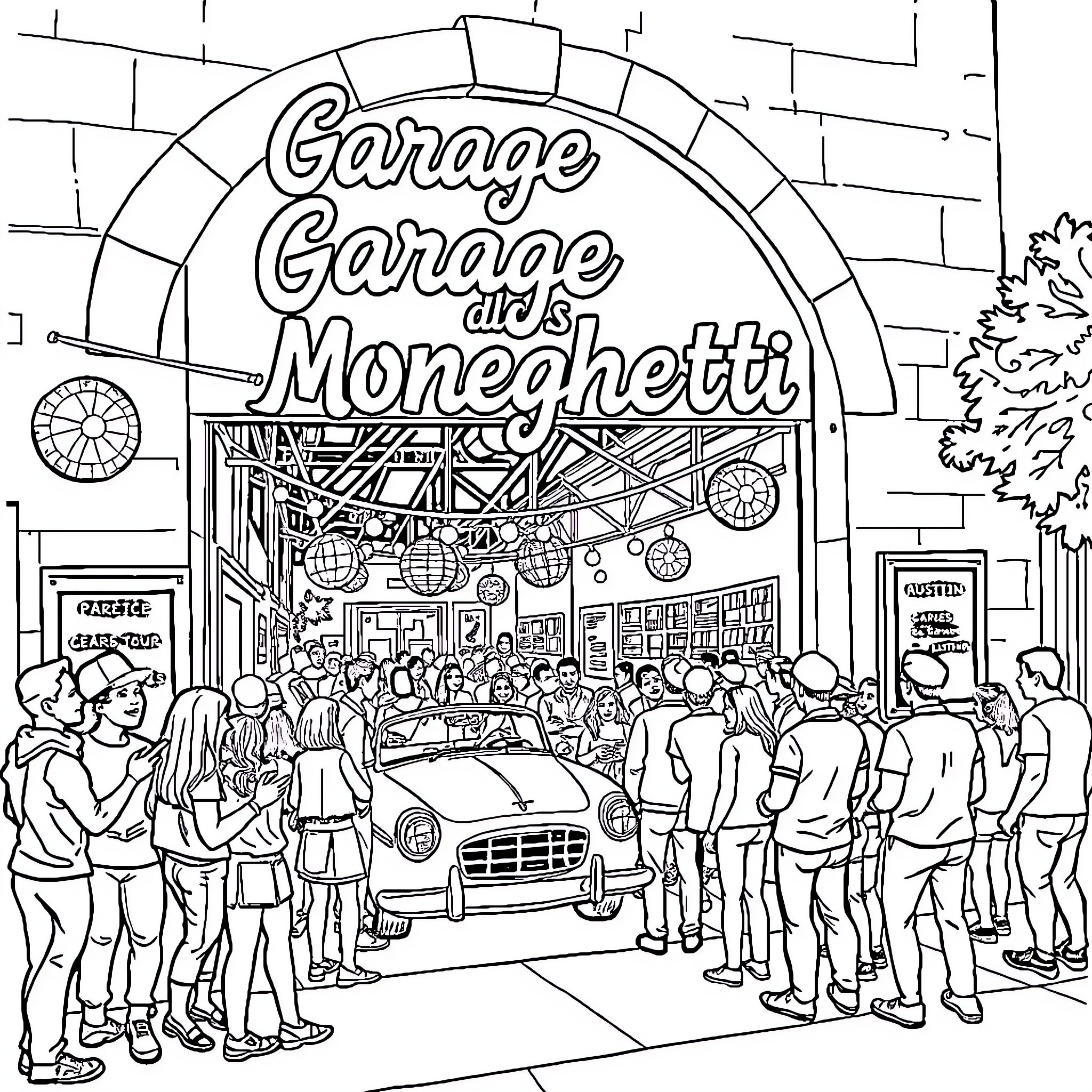 Best Garage Coloring Pages (Free Printable PDF)