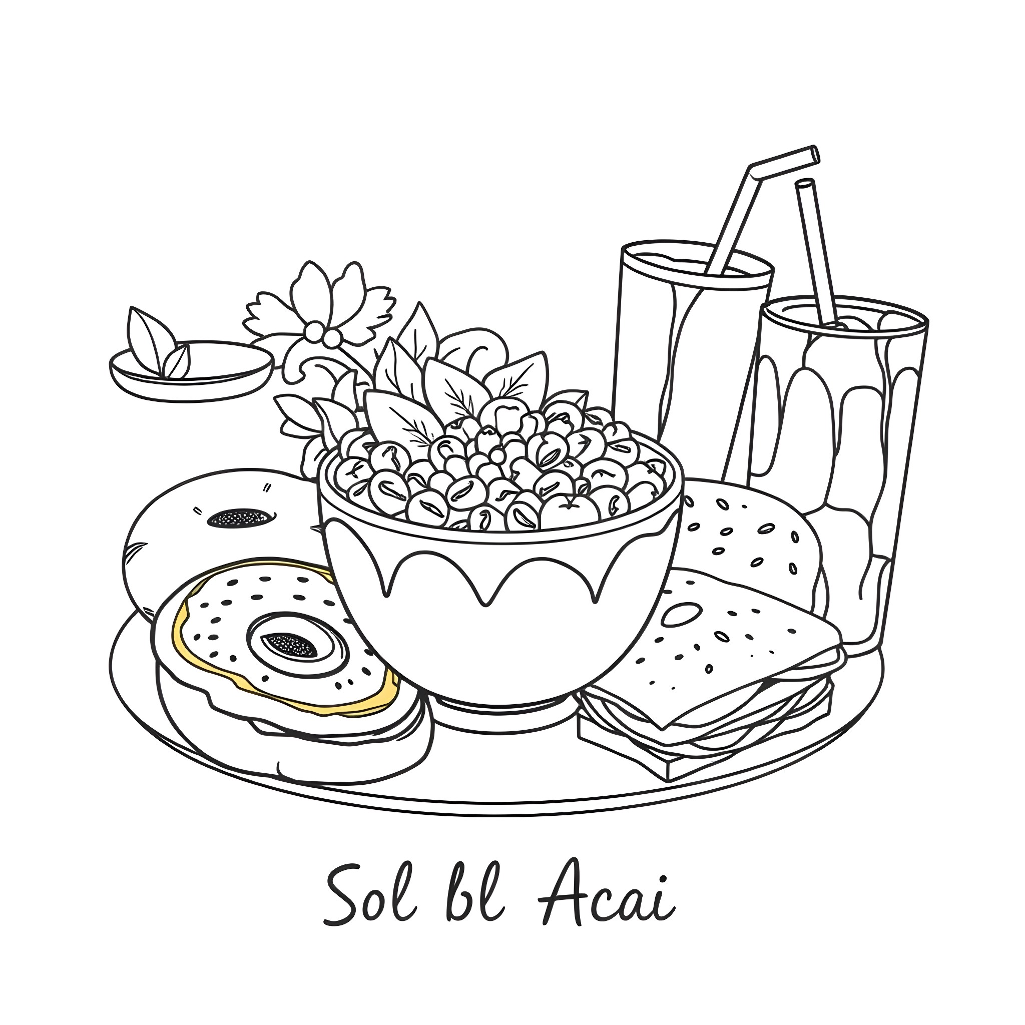 Best Food Coloring Pages (Free Printable PDF)