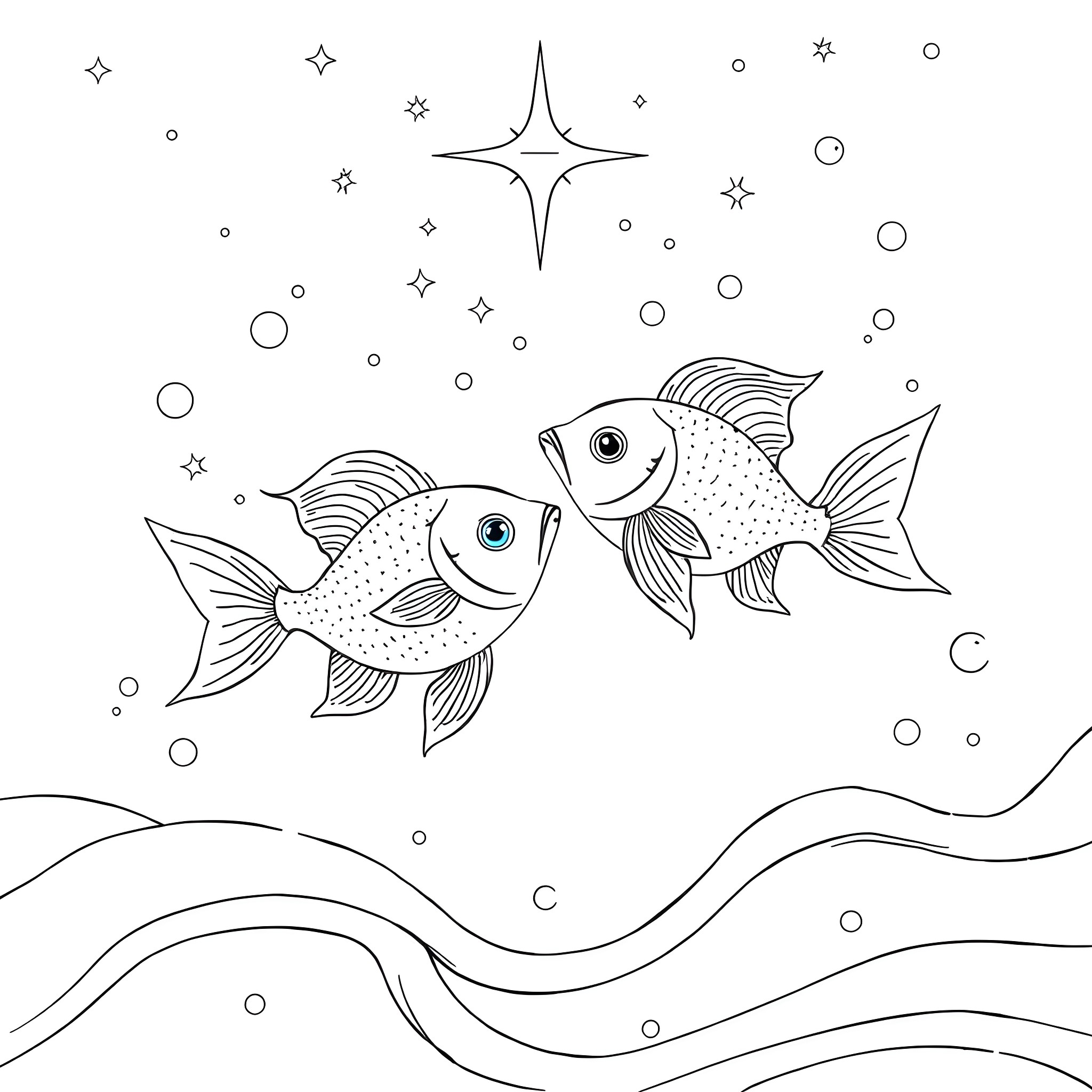 Best Pisces Coloring Pages (Free Printable PDF)