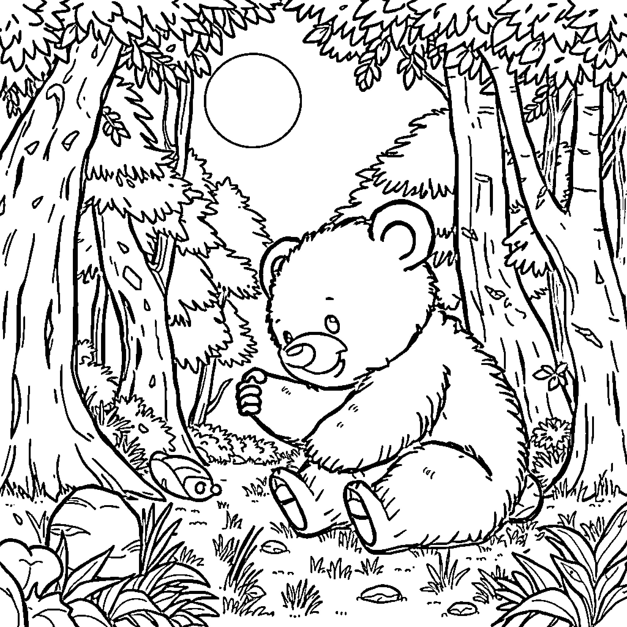 Best Bear Coloring Pages (Free Printable PDF)