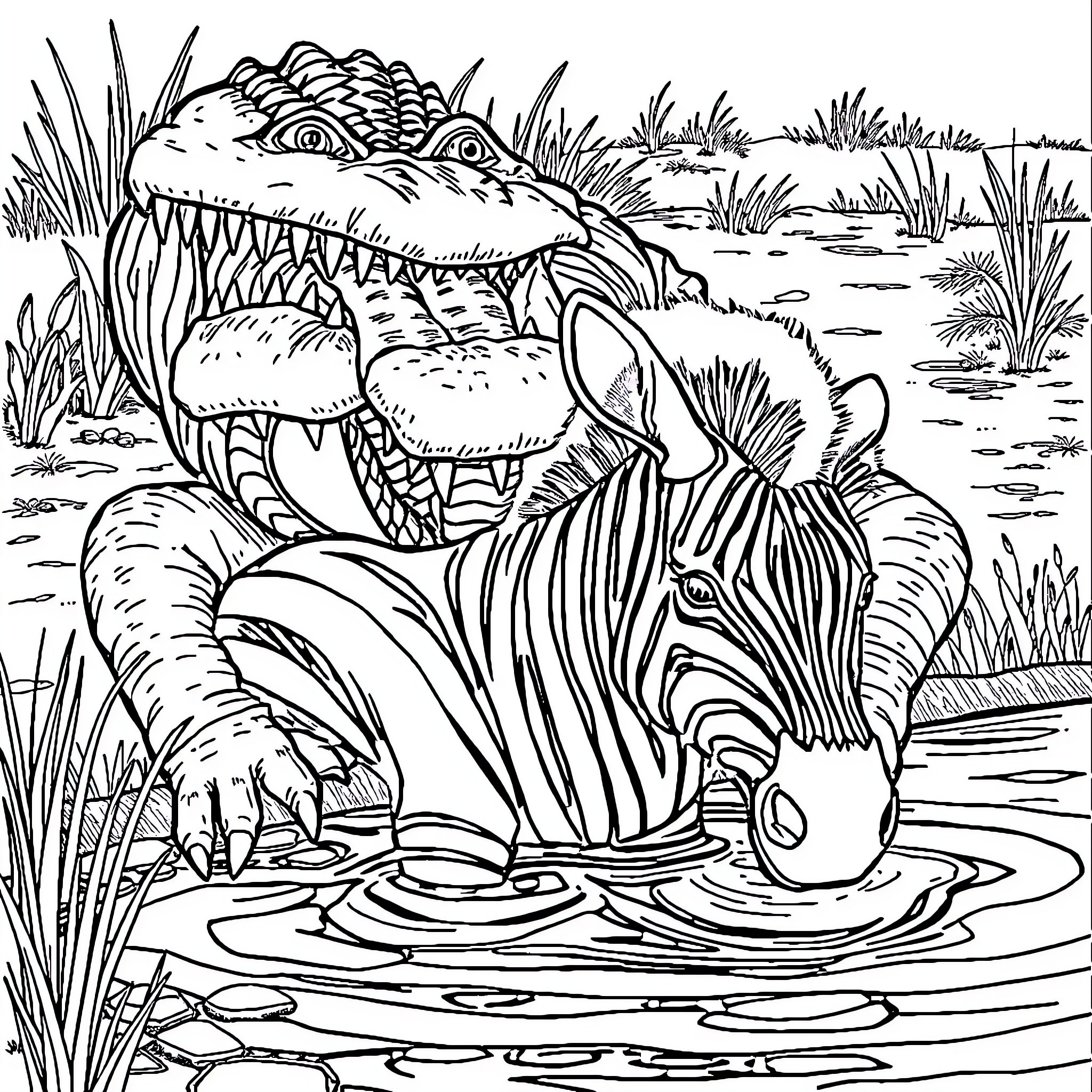 92 Best Crocodile Coloring Pages (Free Printable PDFs)