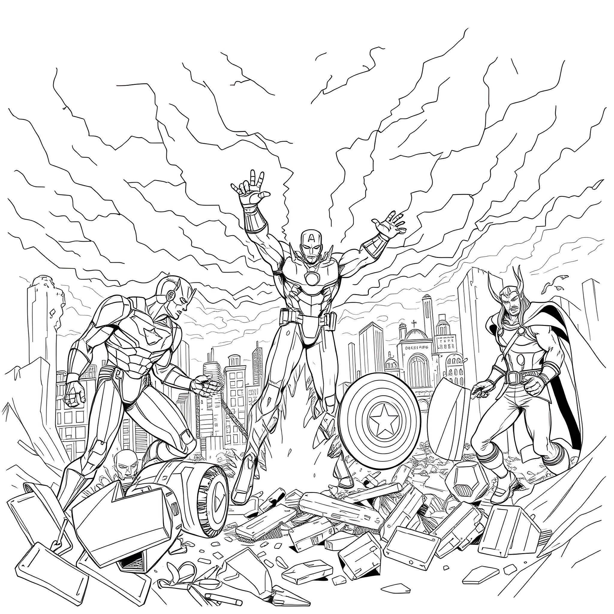 143 Best Avenger Coloring Pages (Free Printable PDFs)