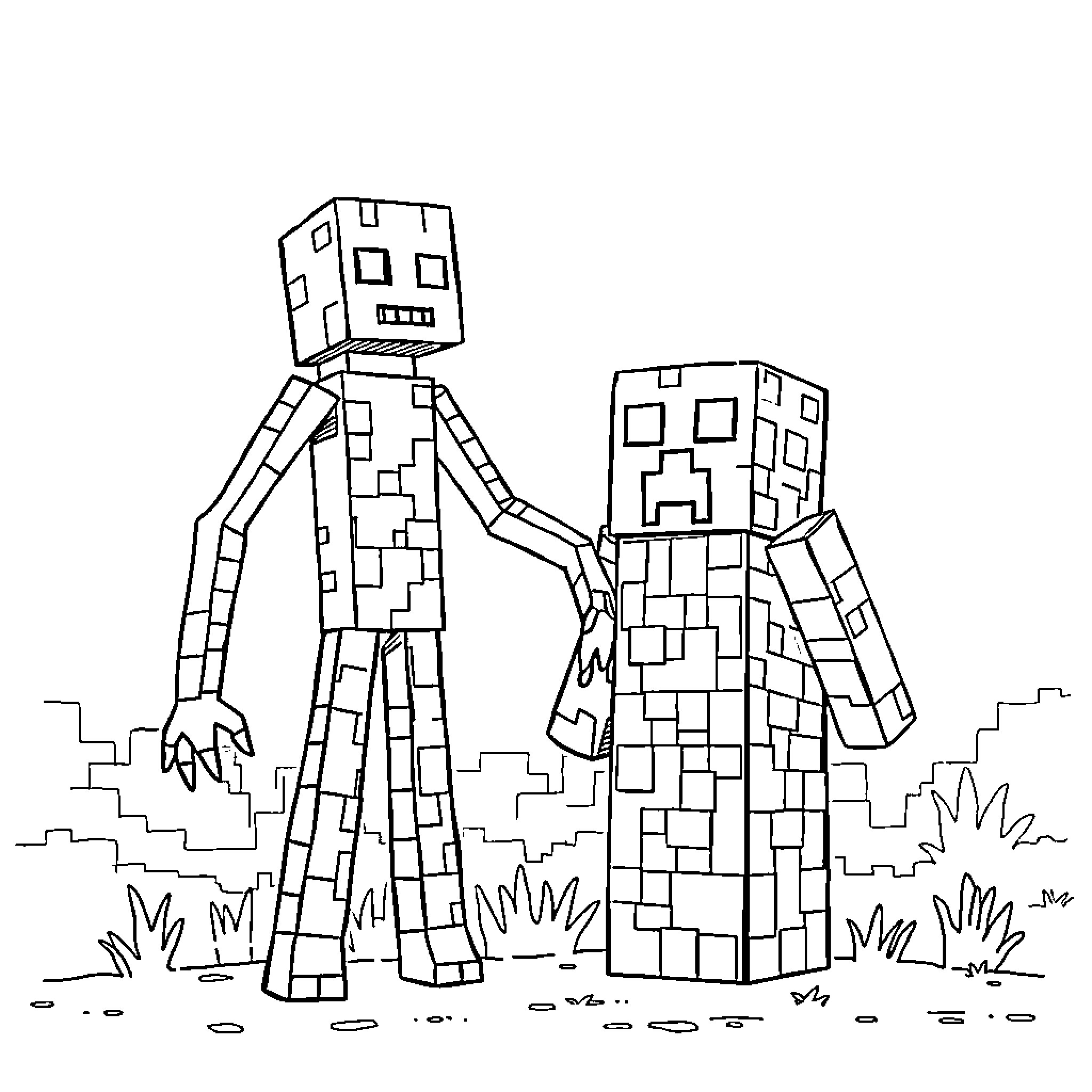 Best Enderman Coloring Pages (Free Printable PDF)