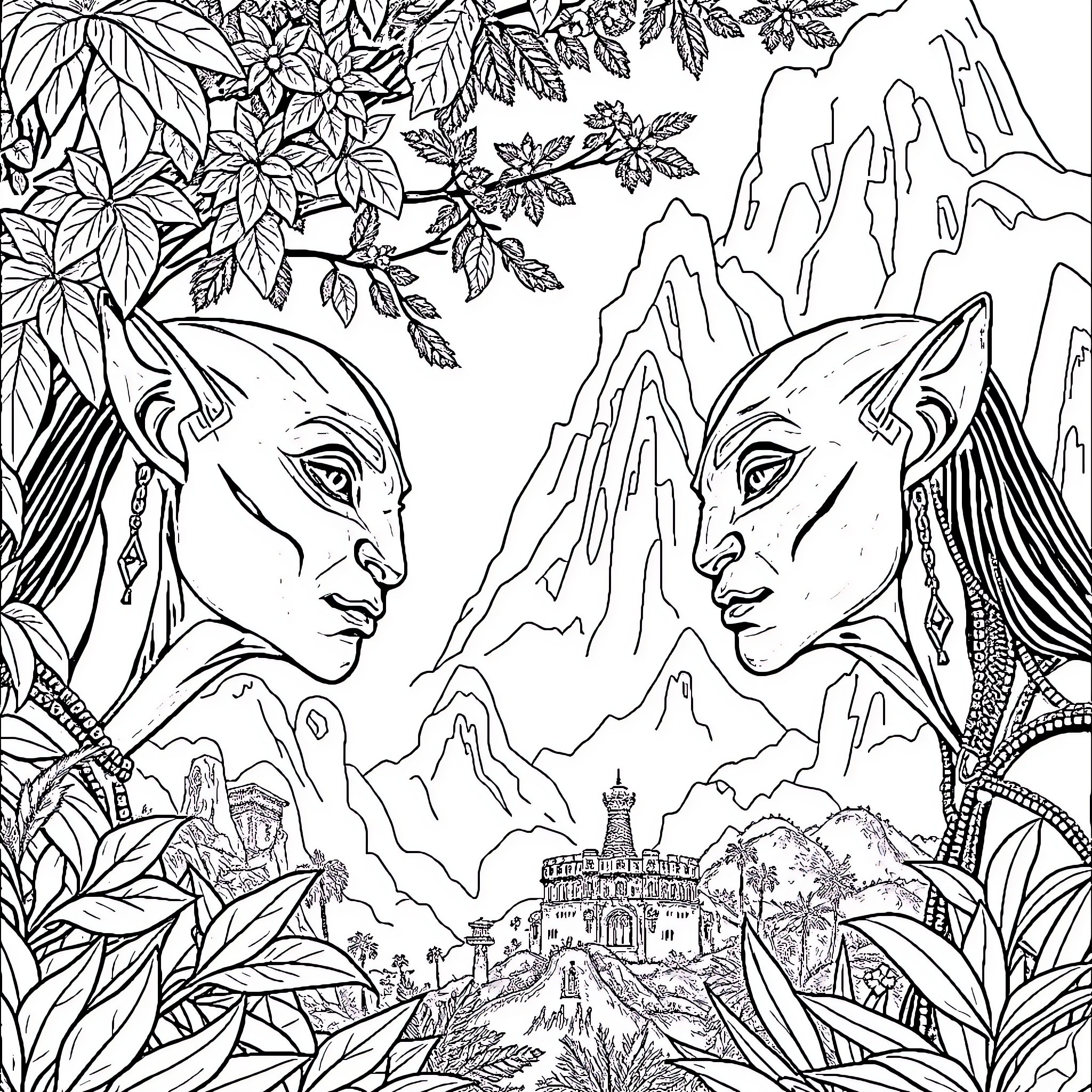 Best Avatar Coloring Pages (Free Printable PDF)