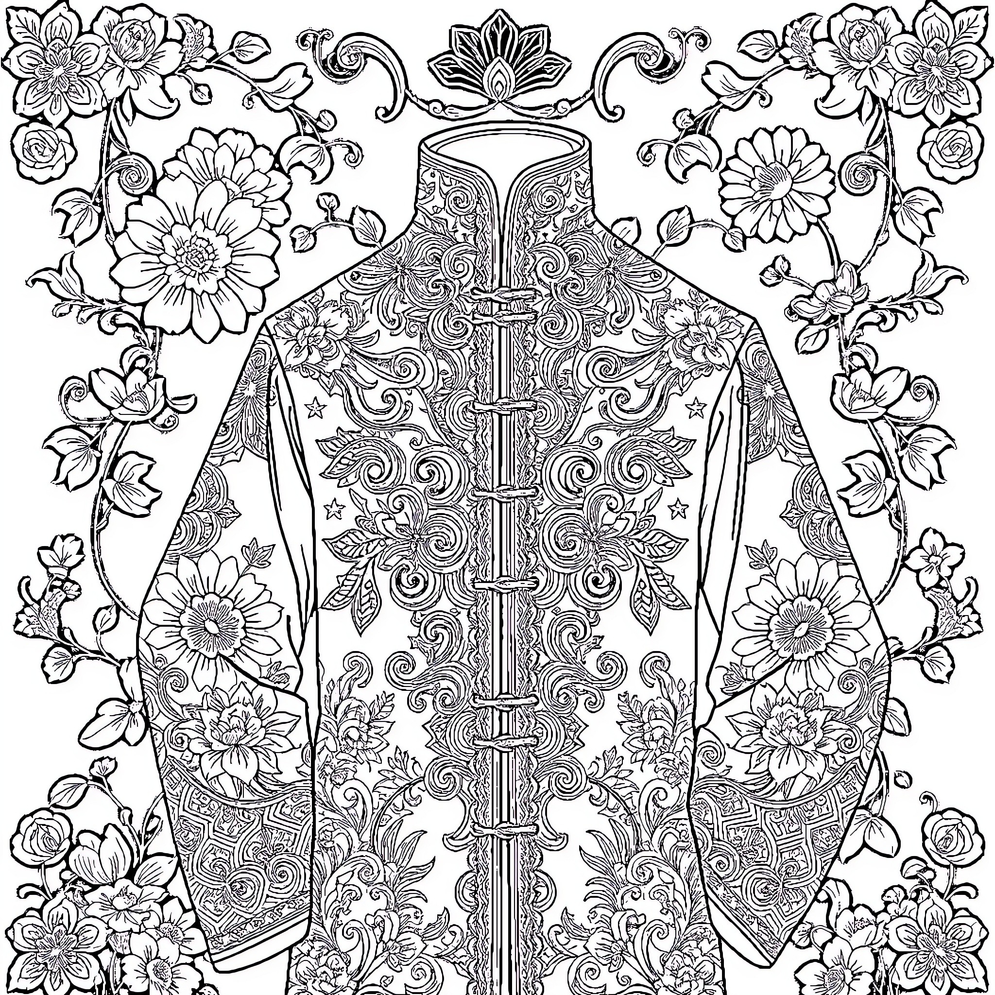 Best Embroidery Coloring Pages (Free Printable PDF)