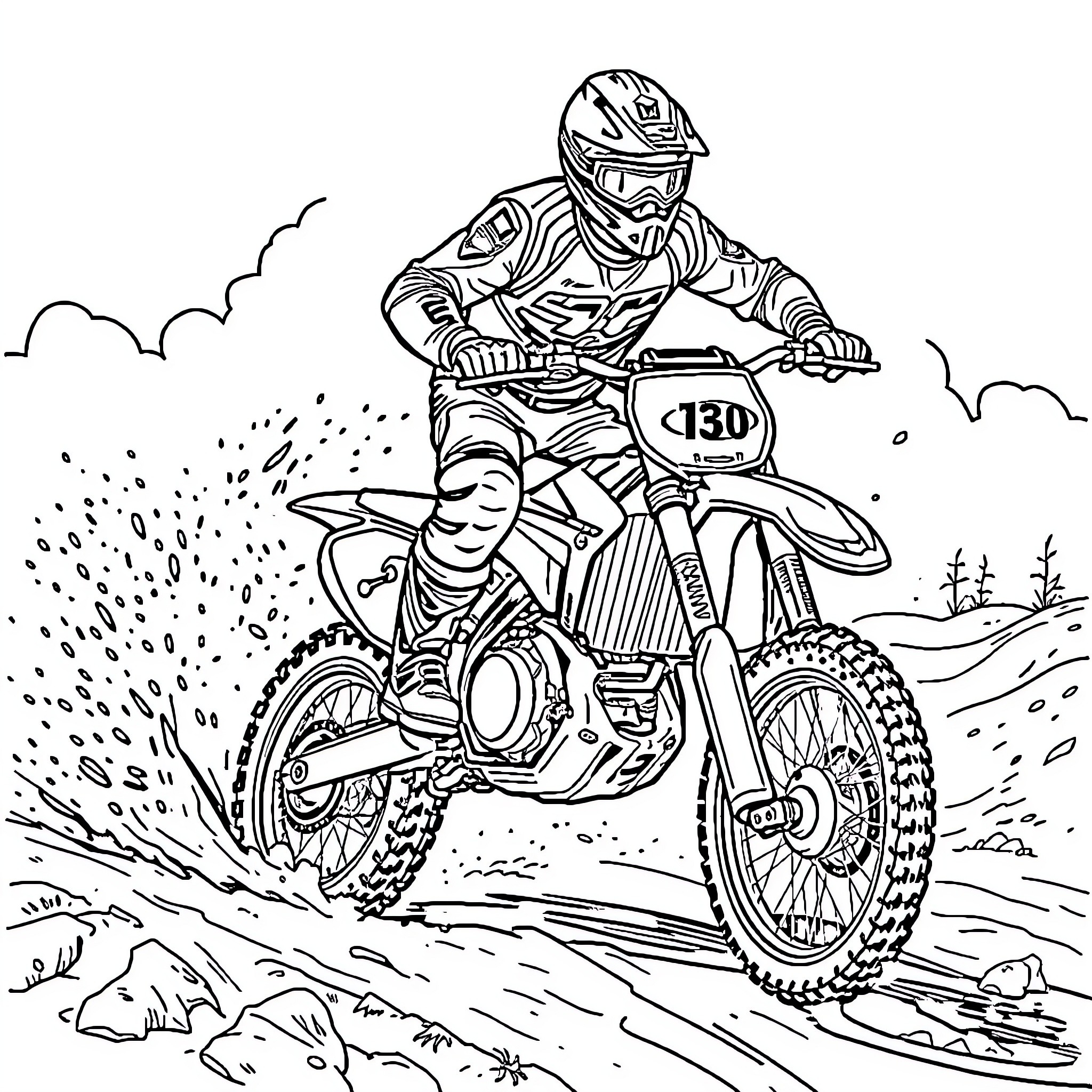 4 Best Motocross Coloring Pages (Free Printable PDFs)