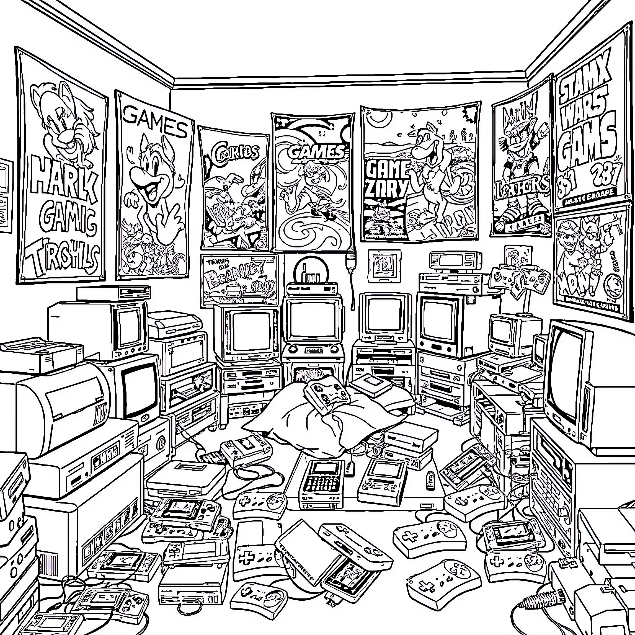 Best Bedroom Coloring Pages (Free Printable PDF)