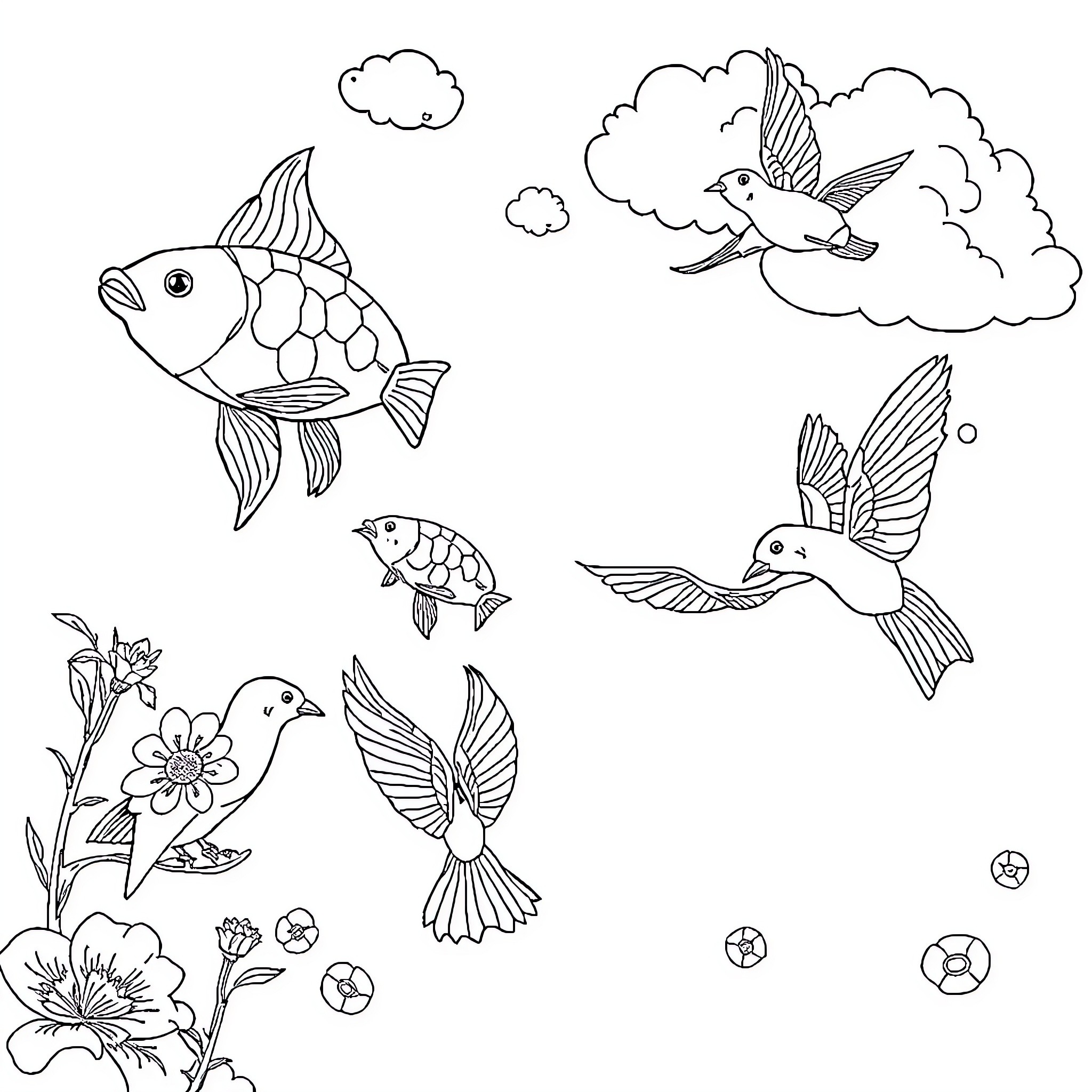 4 Best Poisson Coloring Pages (Free Printable PDFs)