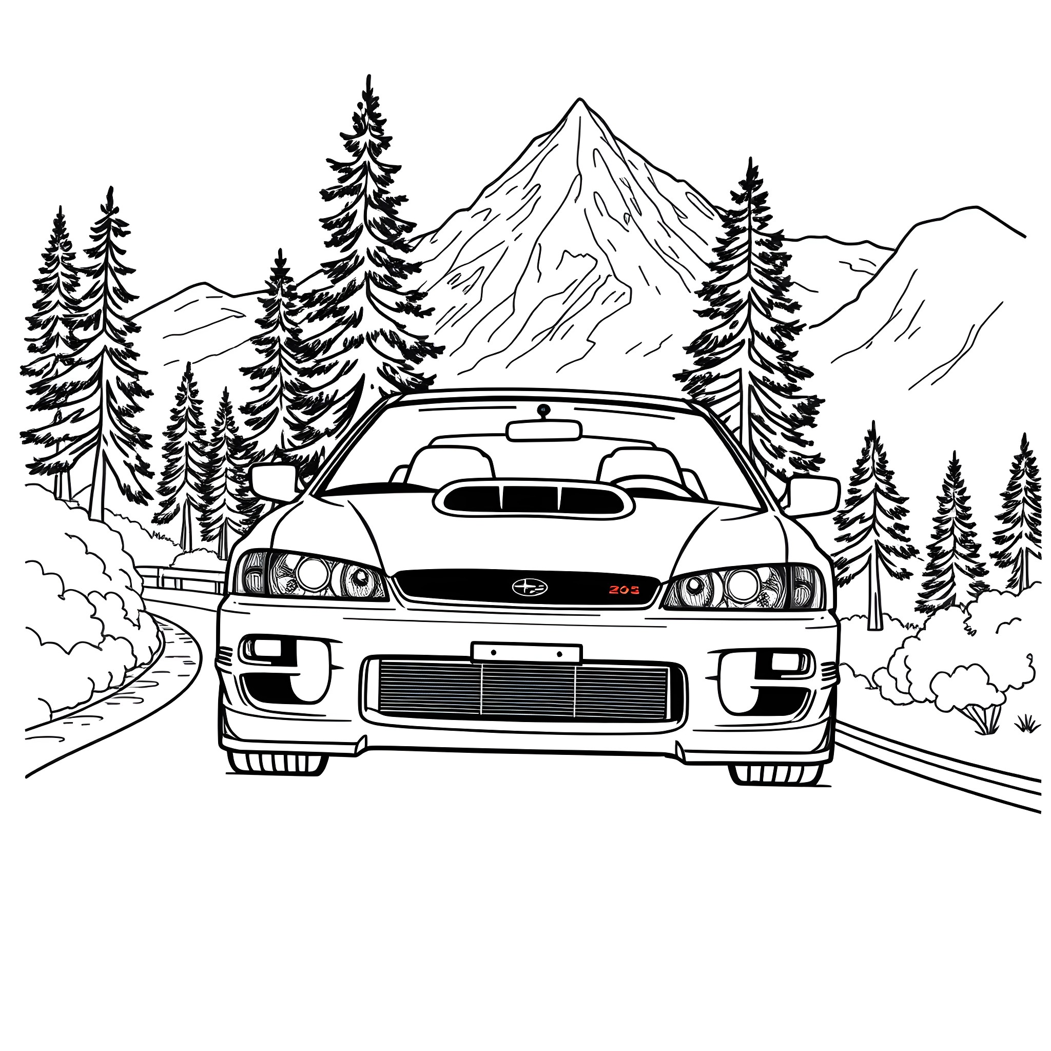 Best Subaru Coloring Pages (Free Printable PDF)