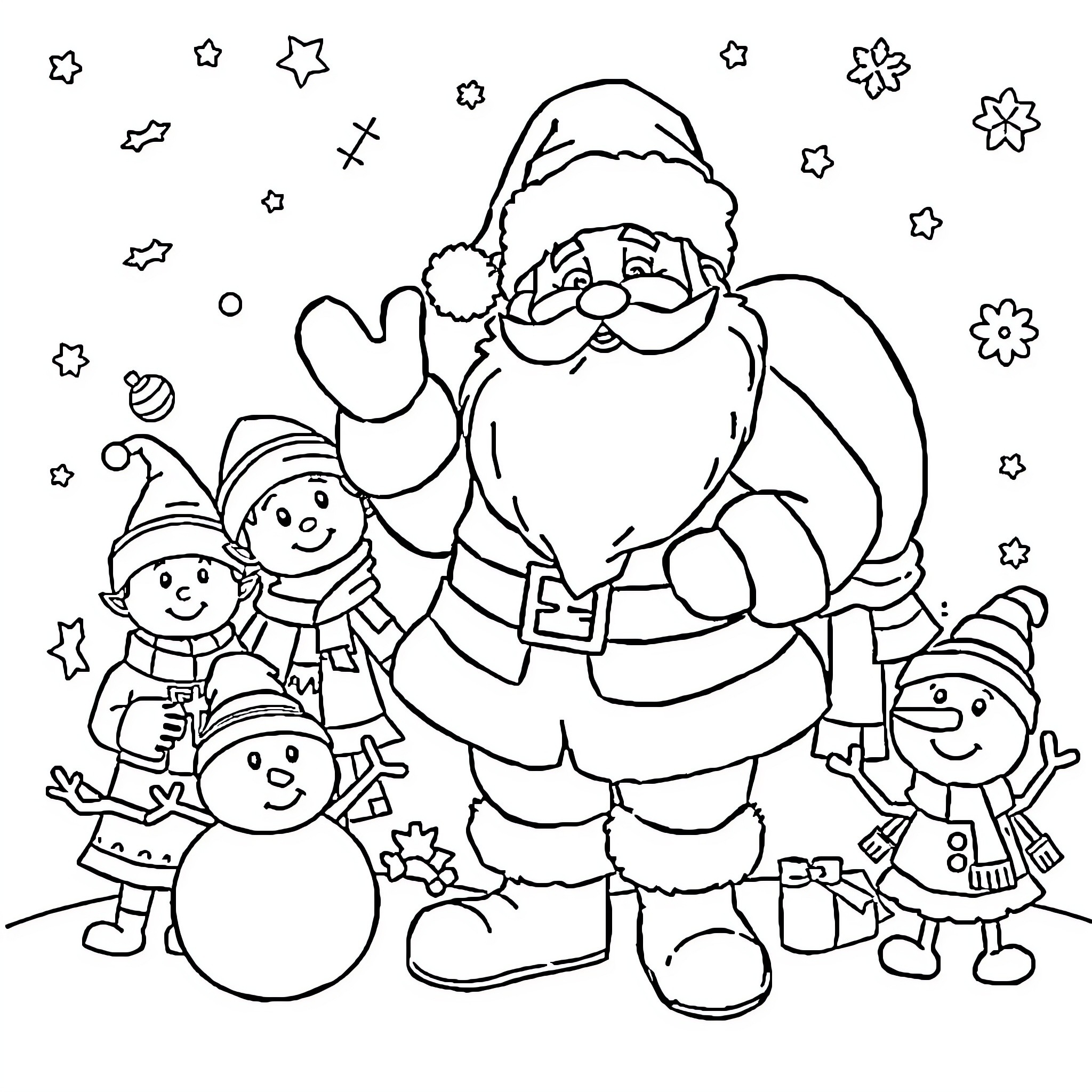 2 Best Christmas Character Coloring Pages (Free Printable PDFs)