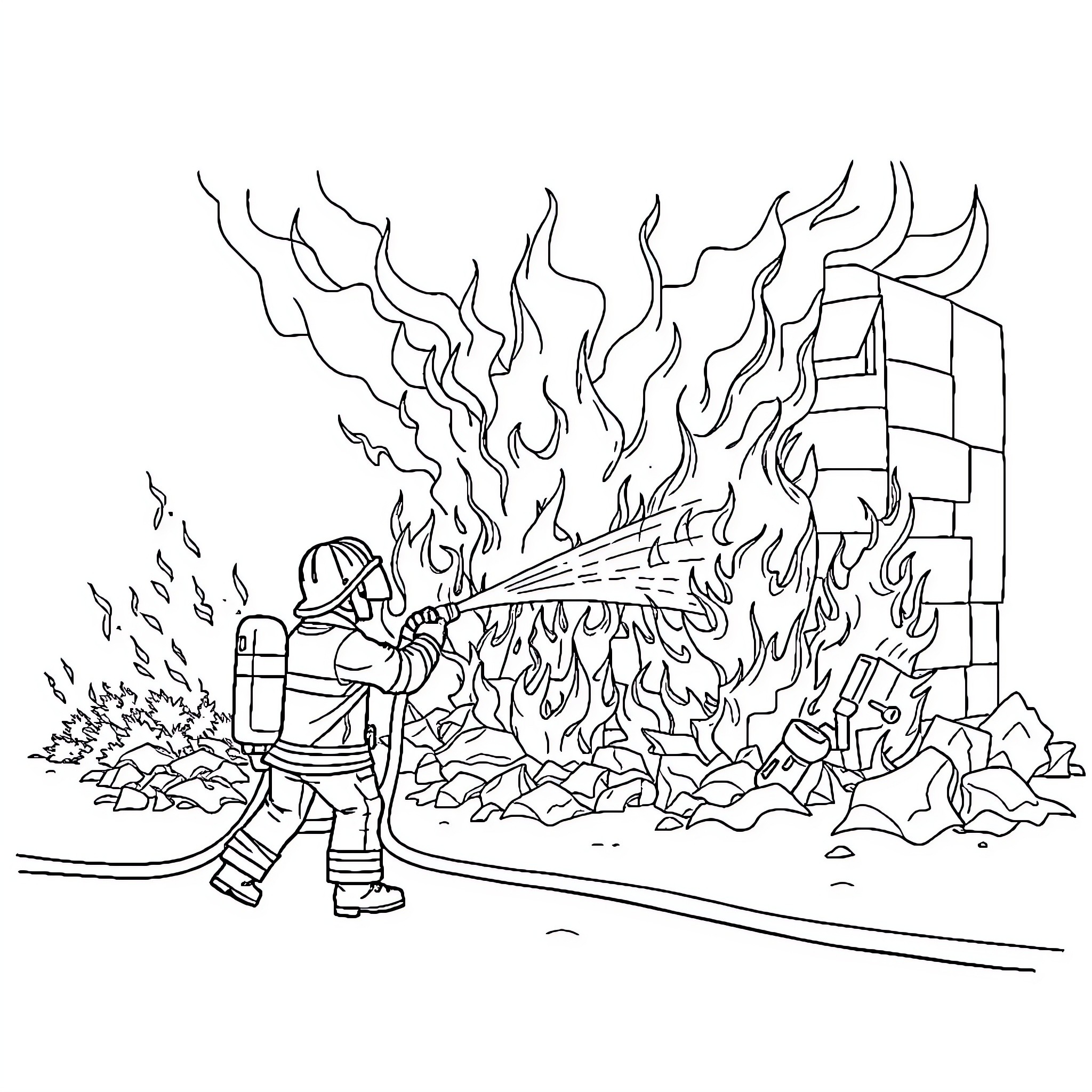Best Fireman Coloring Pages (Free Printable PDF)