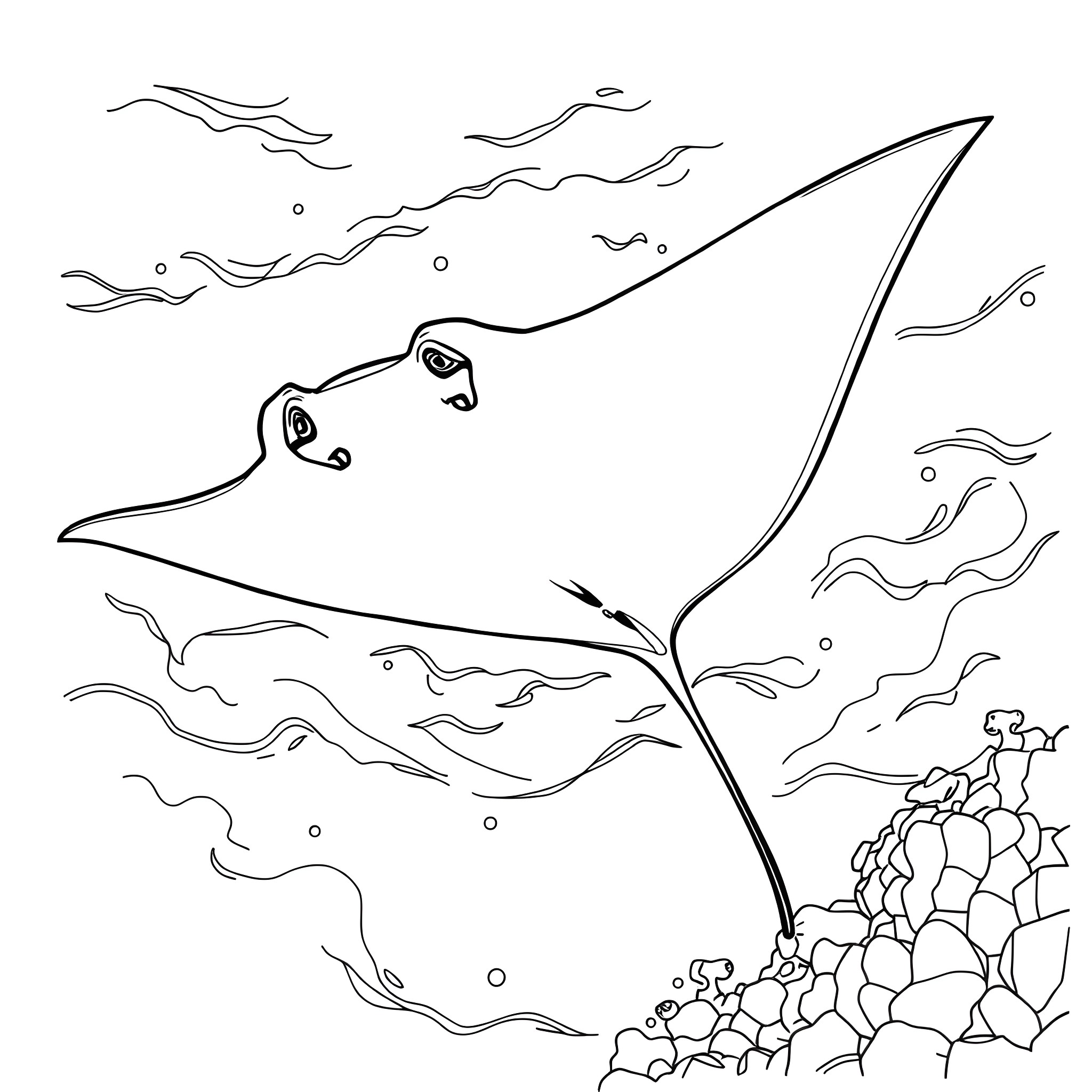 Best Manta Ray Coloring Pages (Free Printable PDF)
