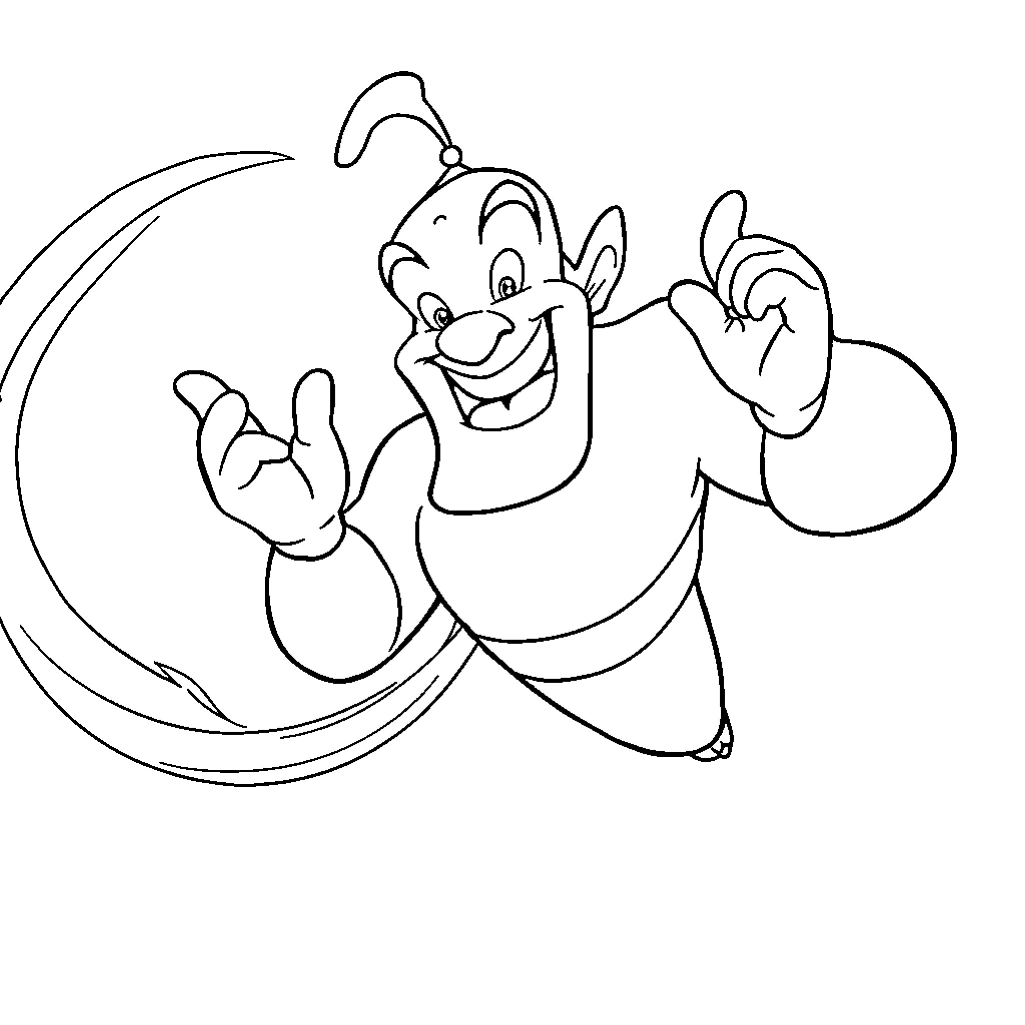 Best Genie Coloring Pages (Free Printable PDF)