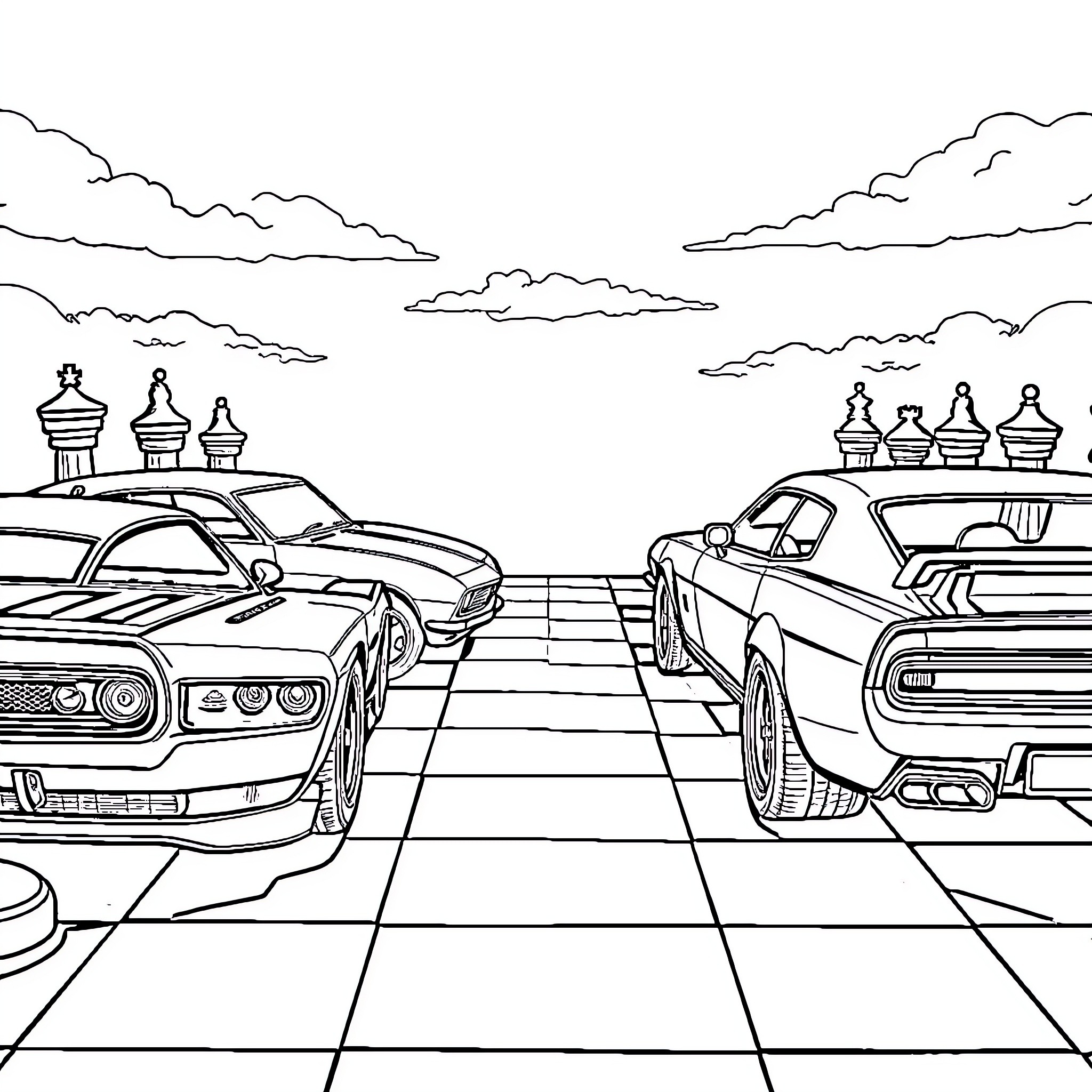Best Muscle Car Coloring Pages (Free Printable PDF)