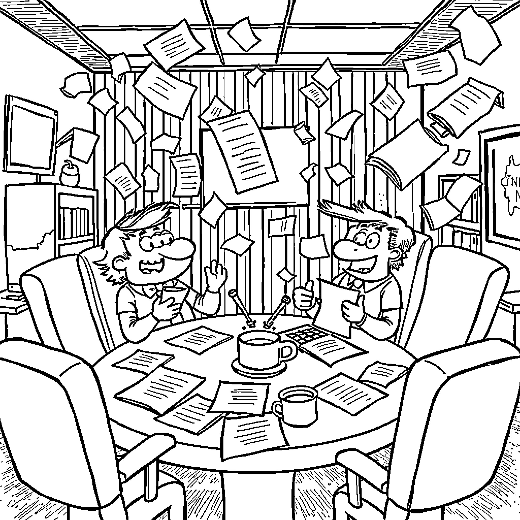 Best Office Coloring Pages (Free Printable PDF)