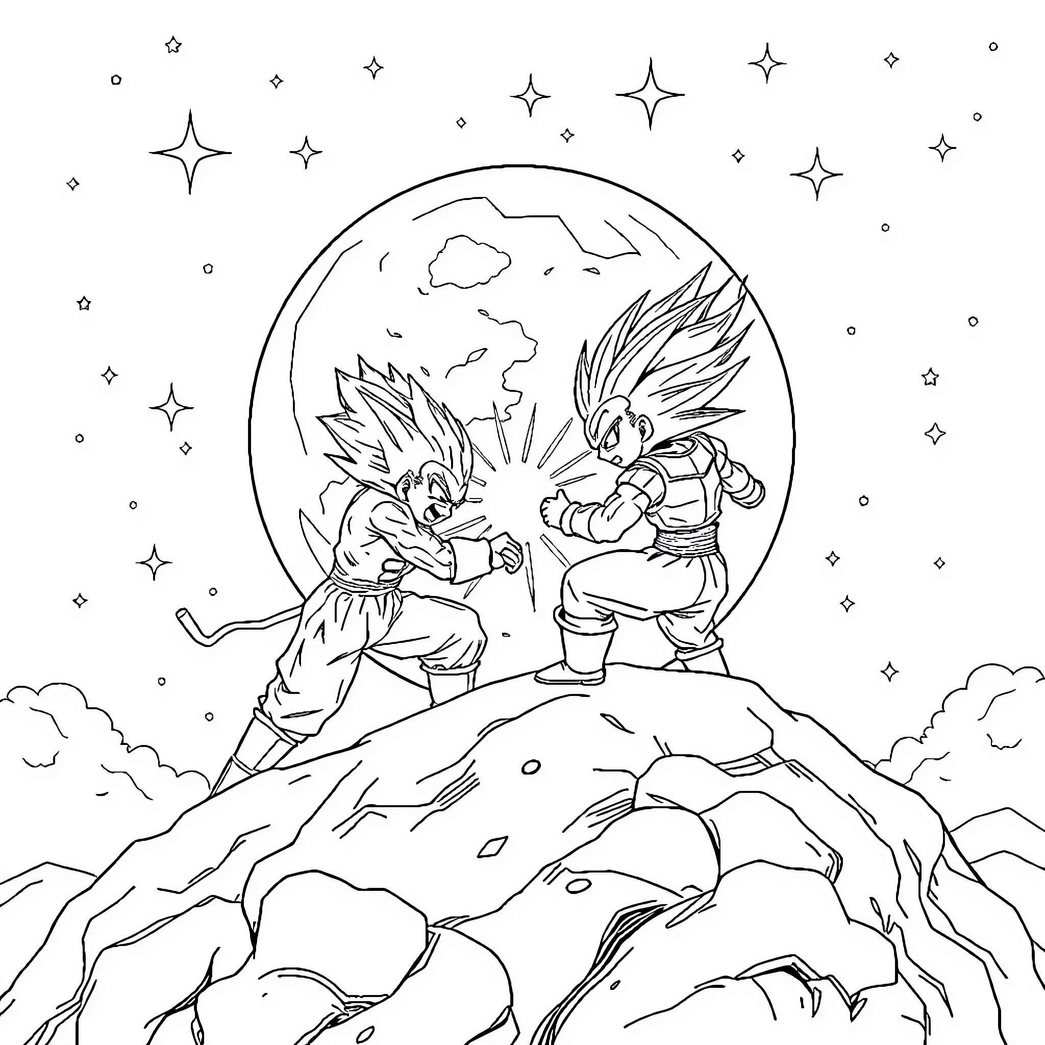 Best Sangoku Coloring Pages (Free Printable PDF)
