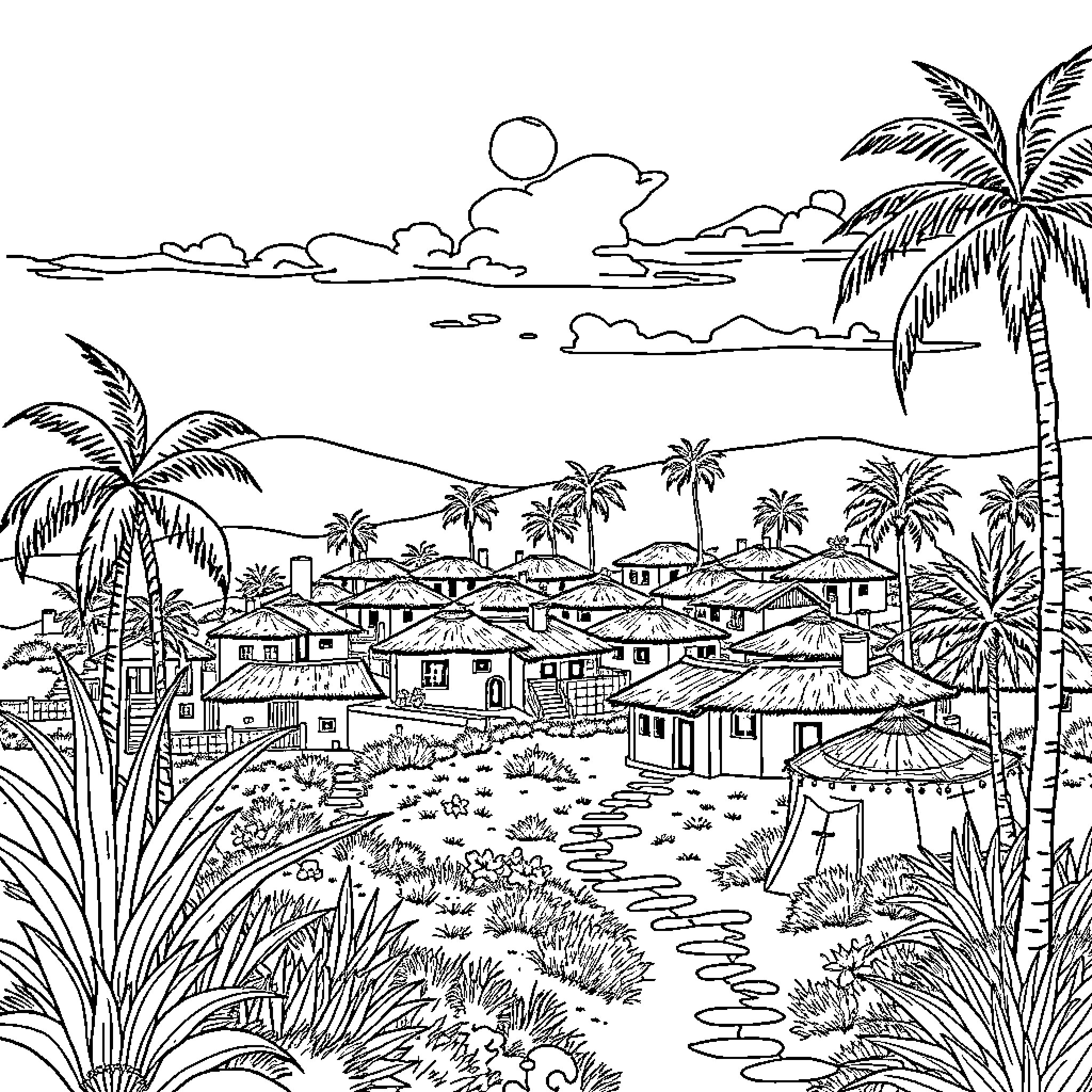 Best Village Coloring Pages (Free Printable PDF)