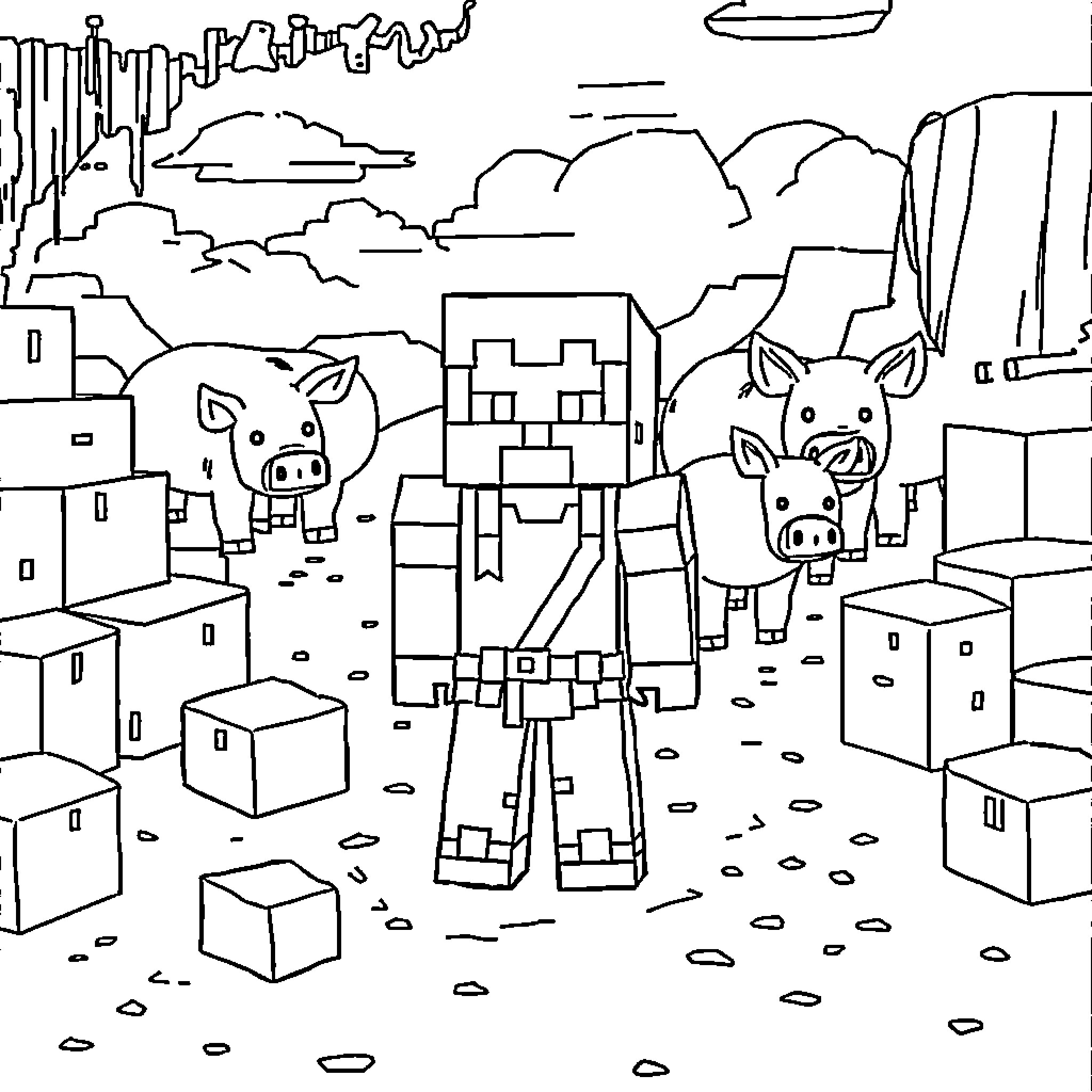 Best Villager Coloring Pages (Free Printable PDF)